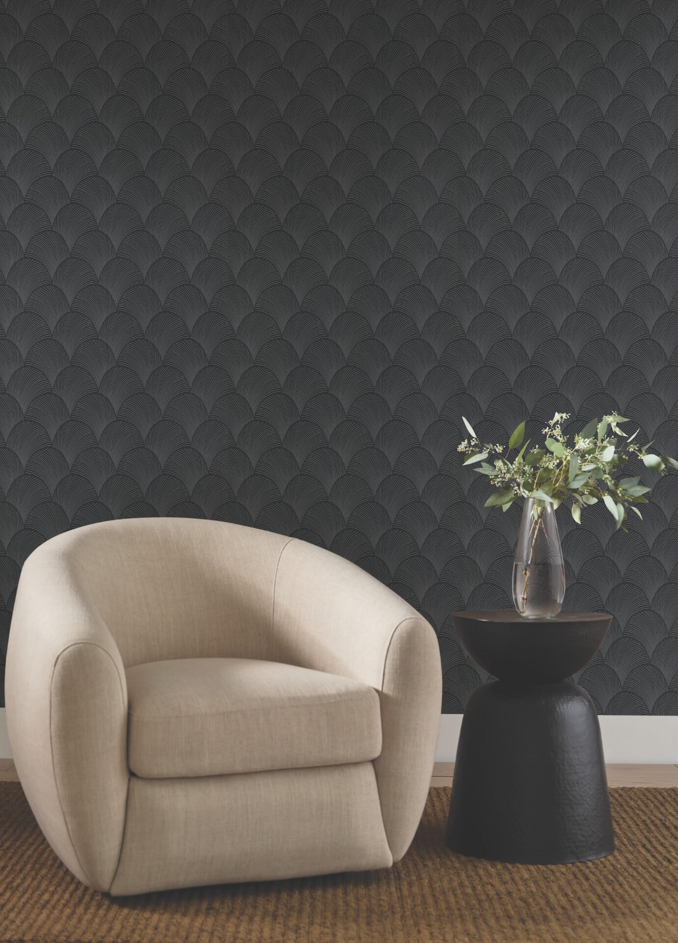 York Wallcoverings: Wallpaper Designed to Inspire. Black Metallic ...