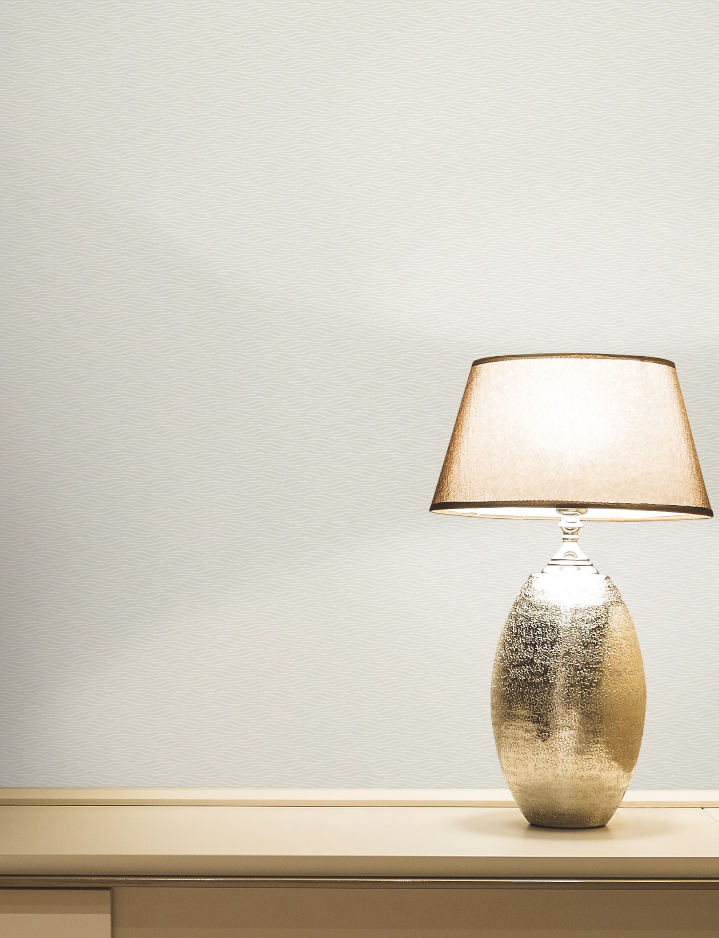 York Wallcoverings. Pearl Elevated Waves Wallpaper | Candice Olson