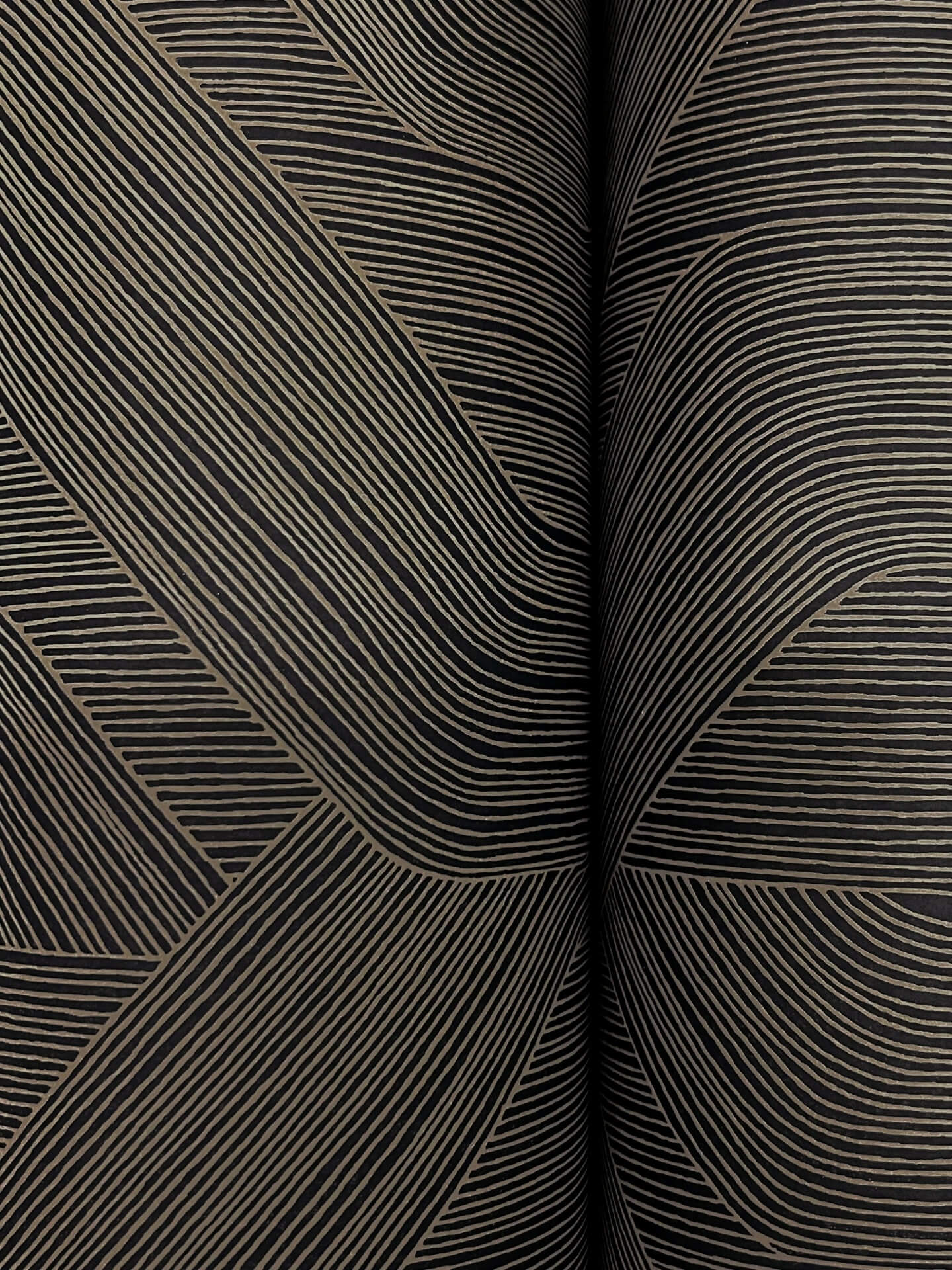 York Wallcoverings. Black Fine Line Geometric Wallpaper | Candice Olson