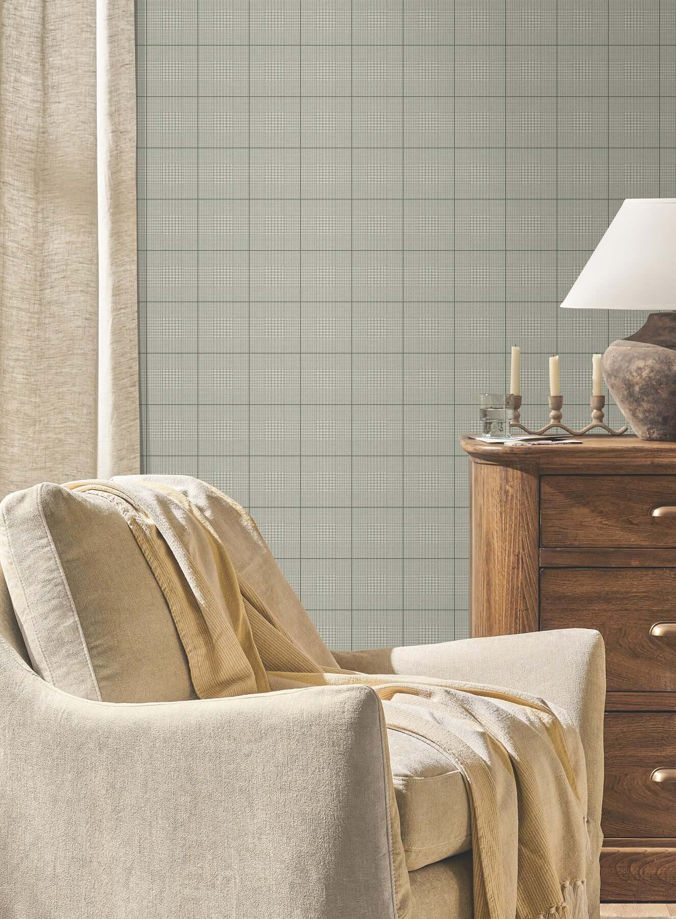 York Wallcoverings. Green Windsor Wallpaper | York
