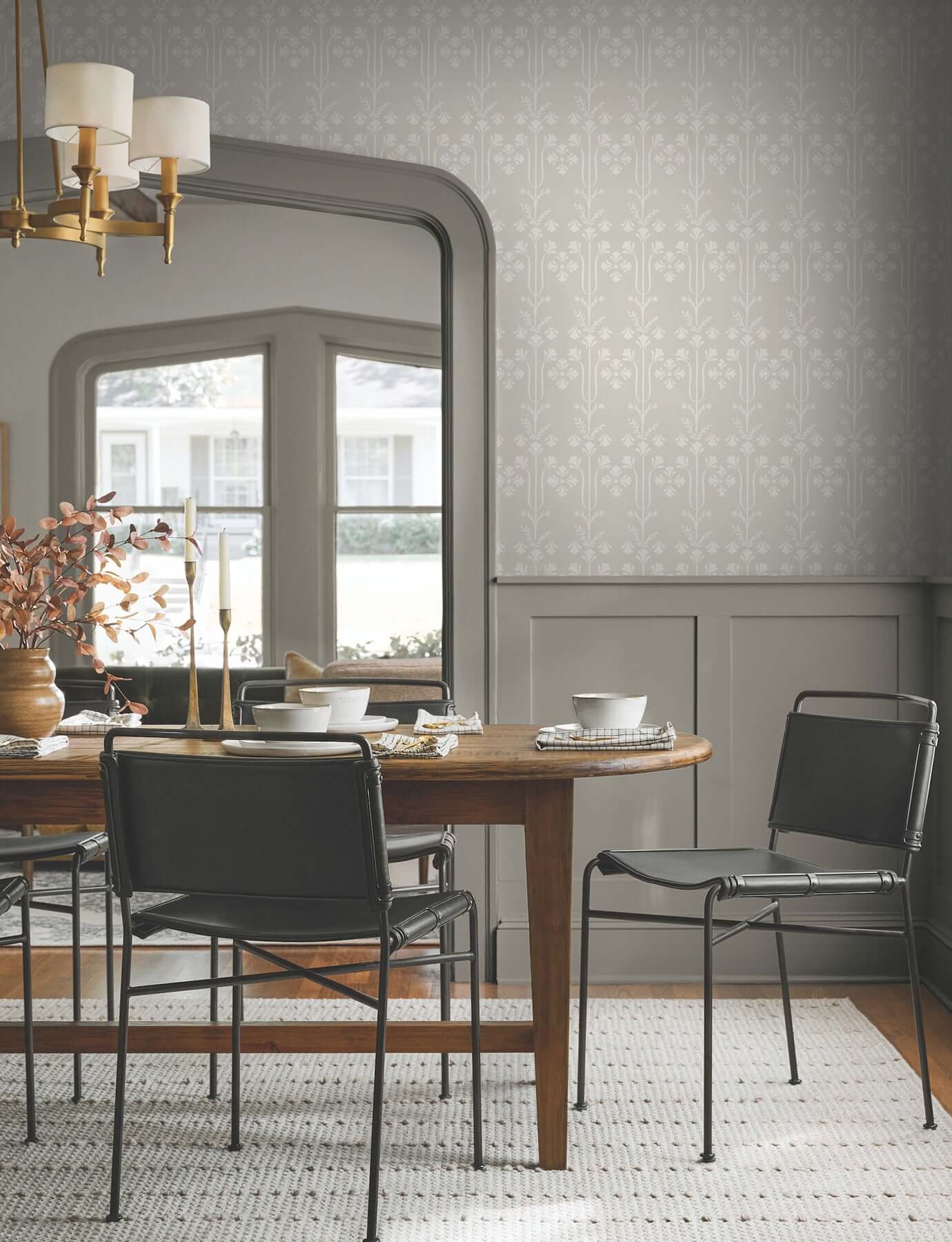 York Wallcoverings. Ivory Lydia Wallpaper | York