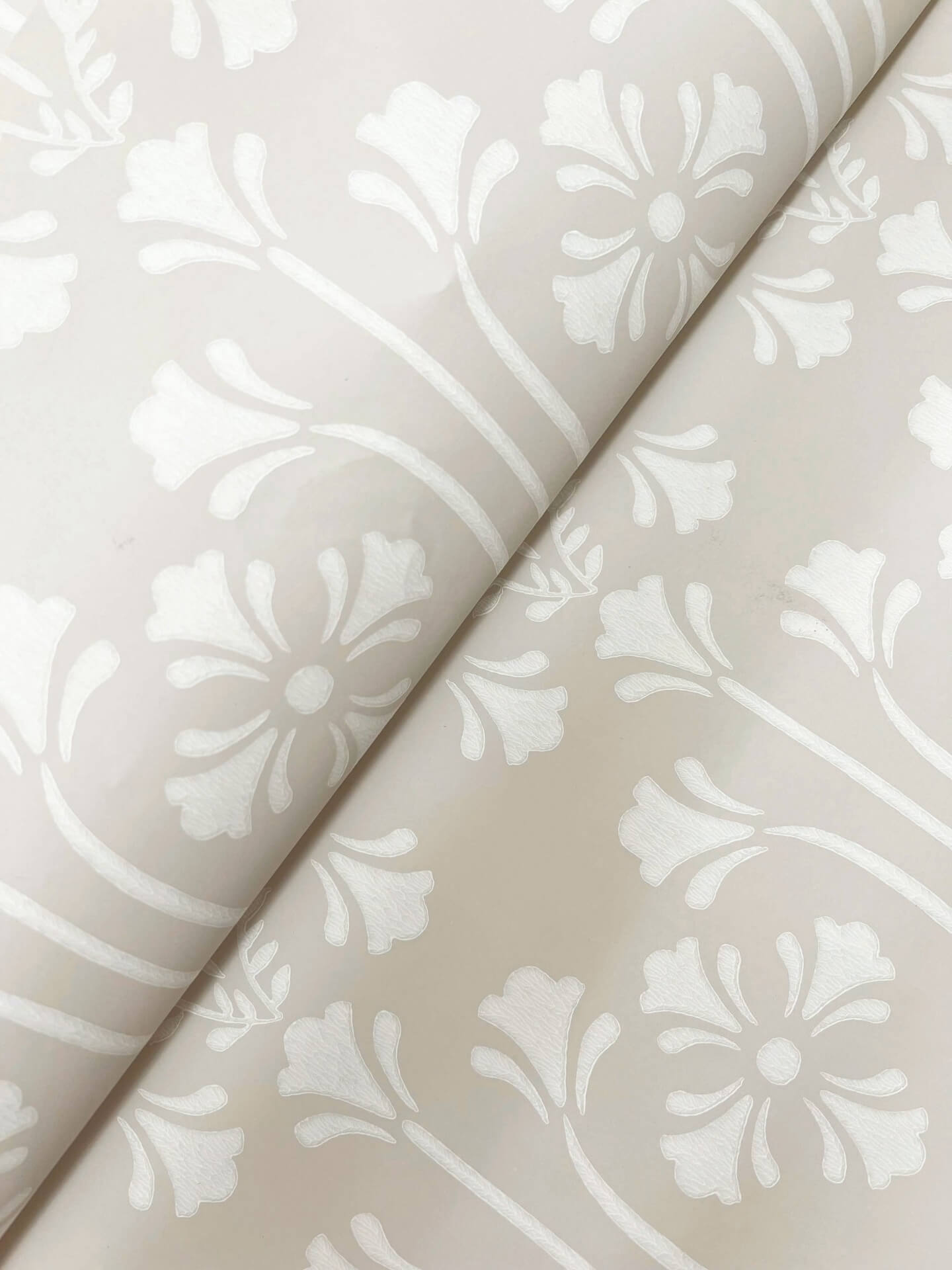 York Wallcoverings. Ivory Lydia Wallpaper | York