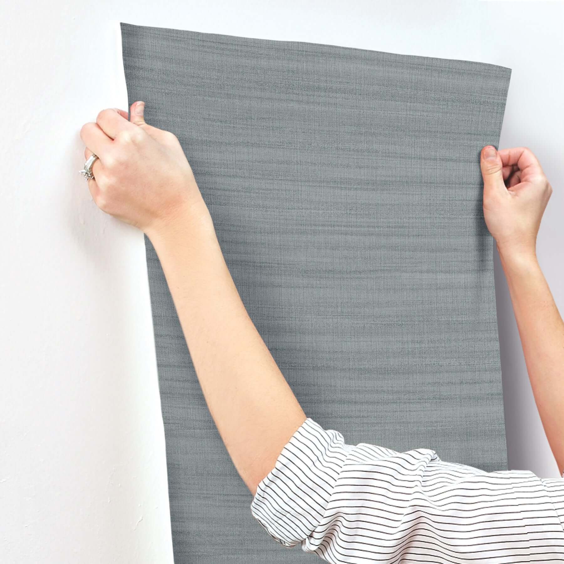 York Wallcoverings. Denim Washed Linen Wallpaper | York