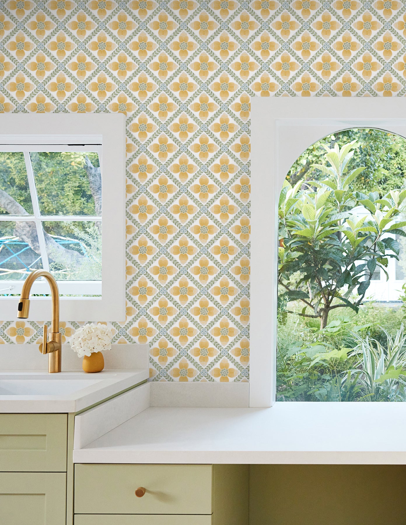 York Wallcoverings: Wallpaper Designed to Inspire. Yellow Mimi Premium ...