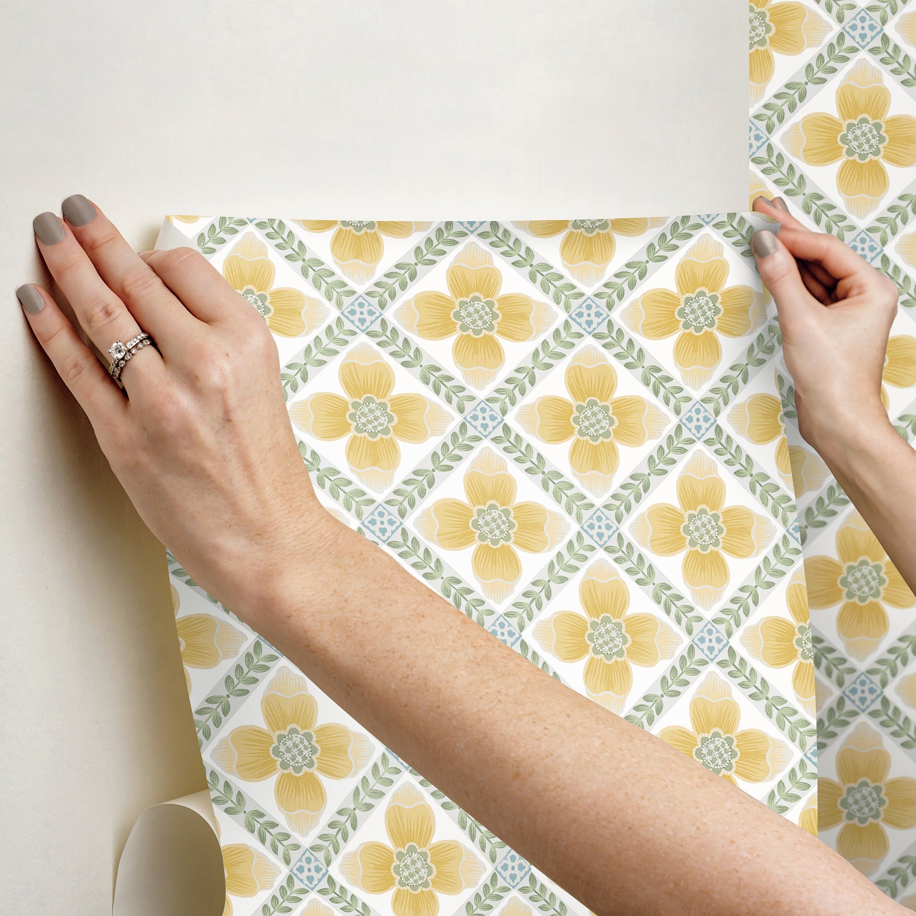 York Wallcoverings: Wallpaper Designed to Inspire. Yellow Mimi Premium ...
