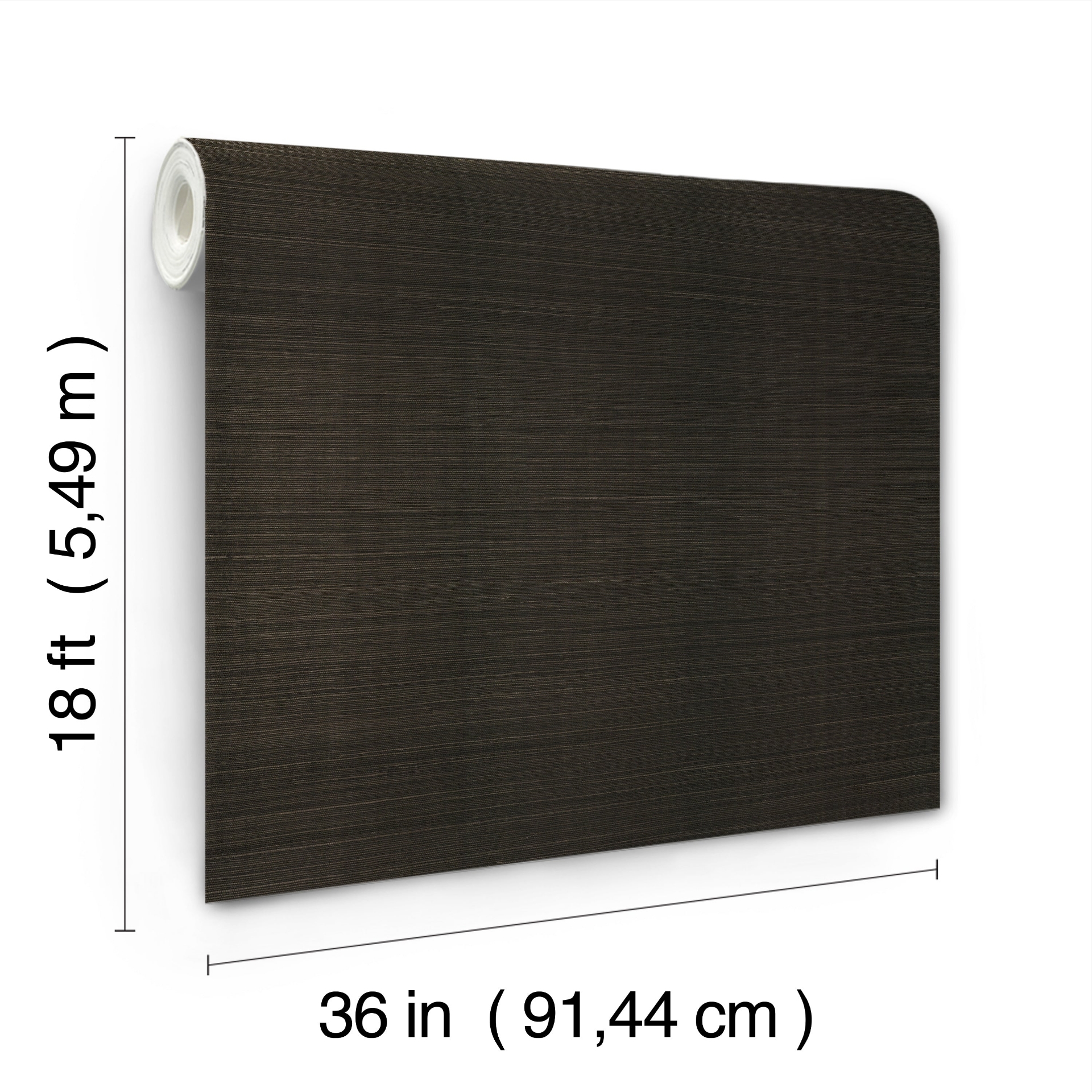 York Wallcoverings. Black Natural Grasscloth Peel + Stick Wallpaper ...