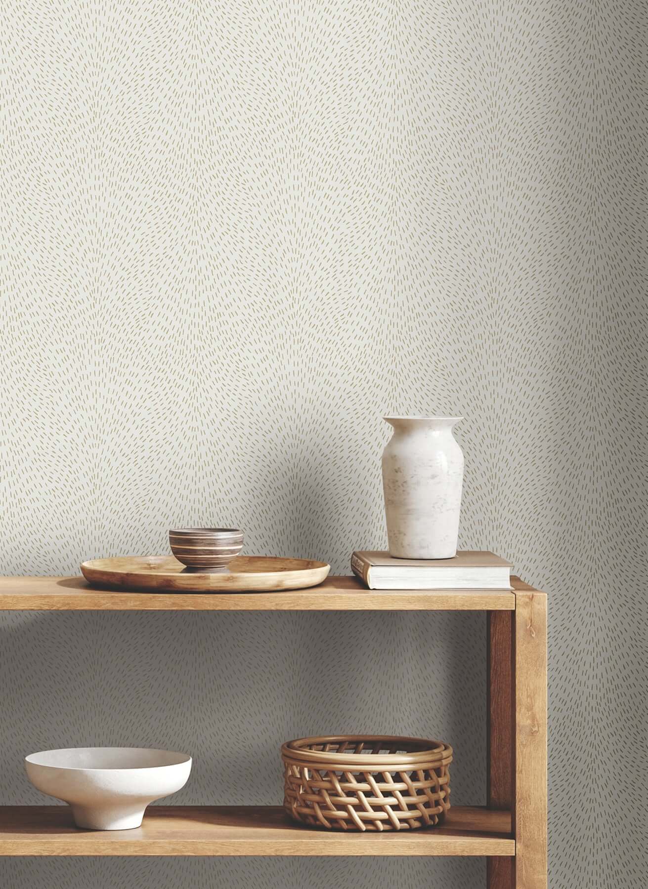 York Wallcoverings. White Dew Drop Wallpaper | York Wallcoverings