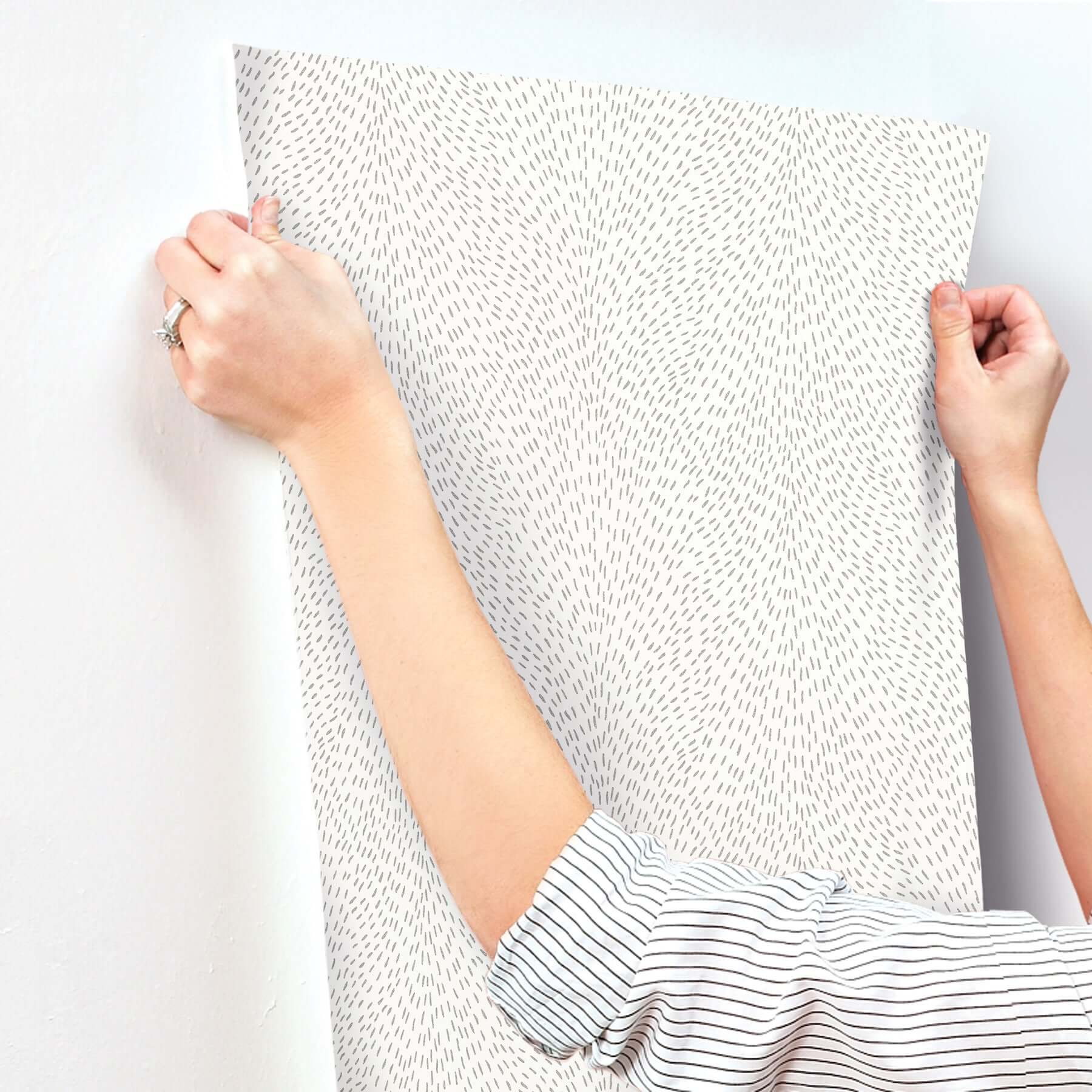 York Wallcoverings. White Dew Drop Wallpaper | York Wallcoverings