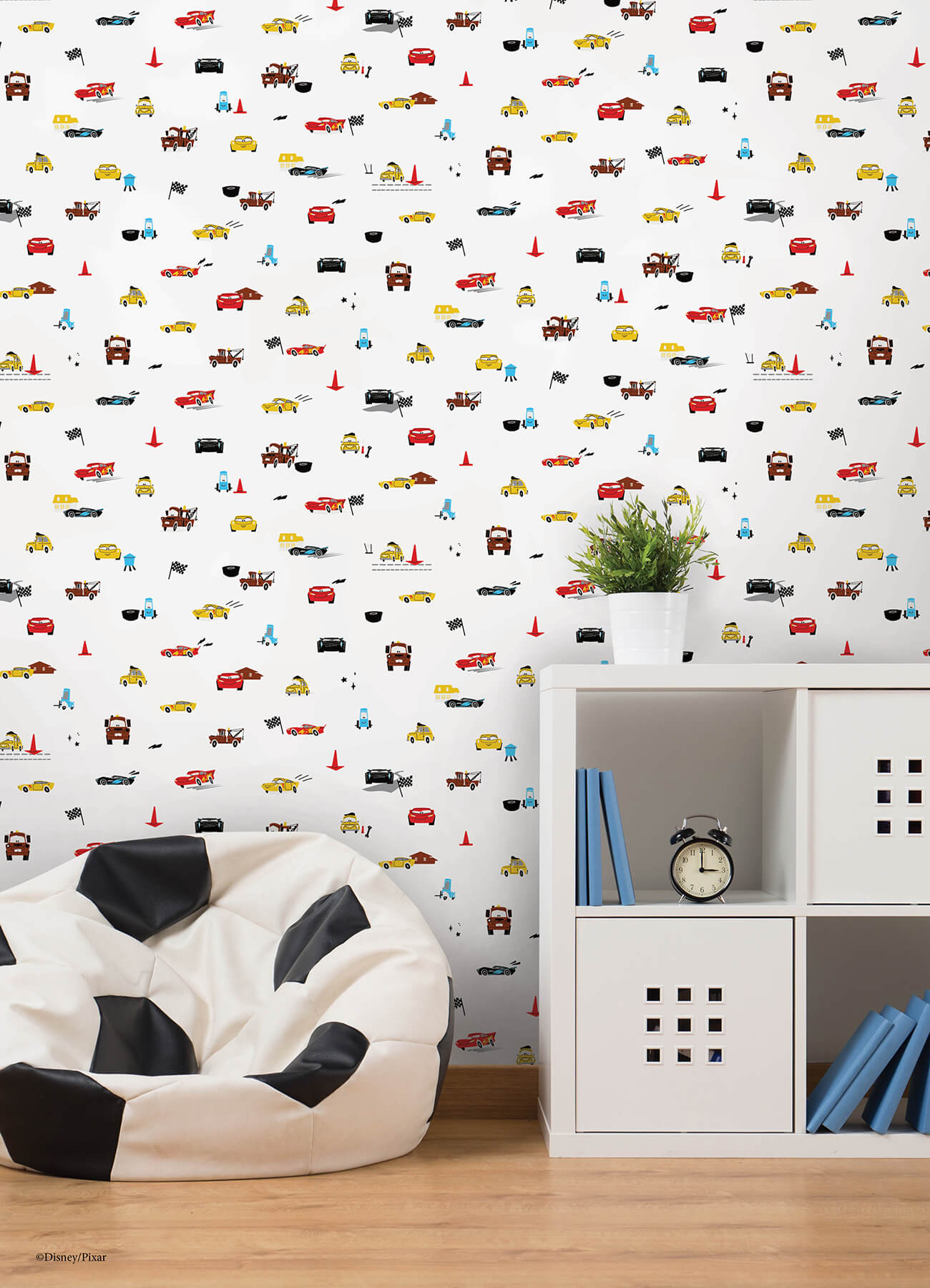 RMK12816PL - Disney and Pixar Cars Racing Red Peel and Stick Wallpaper ...