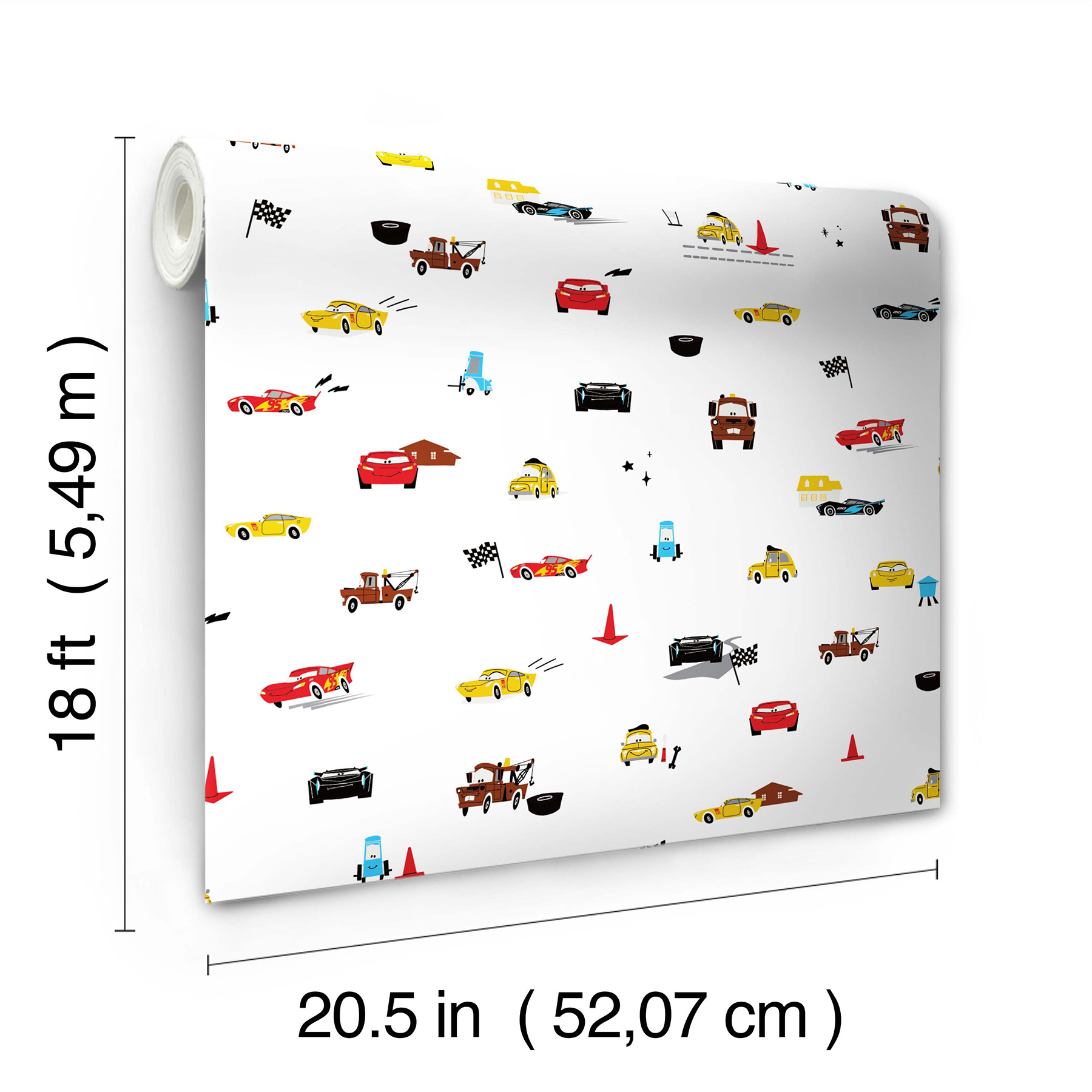 York Wallcoverings. RMK12816PL - Disney and Pixar Cars Racing Red Peel ...