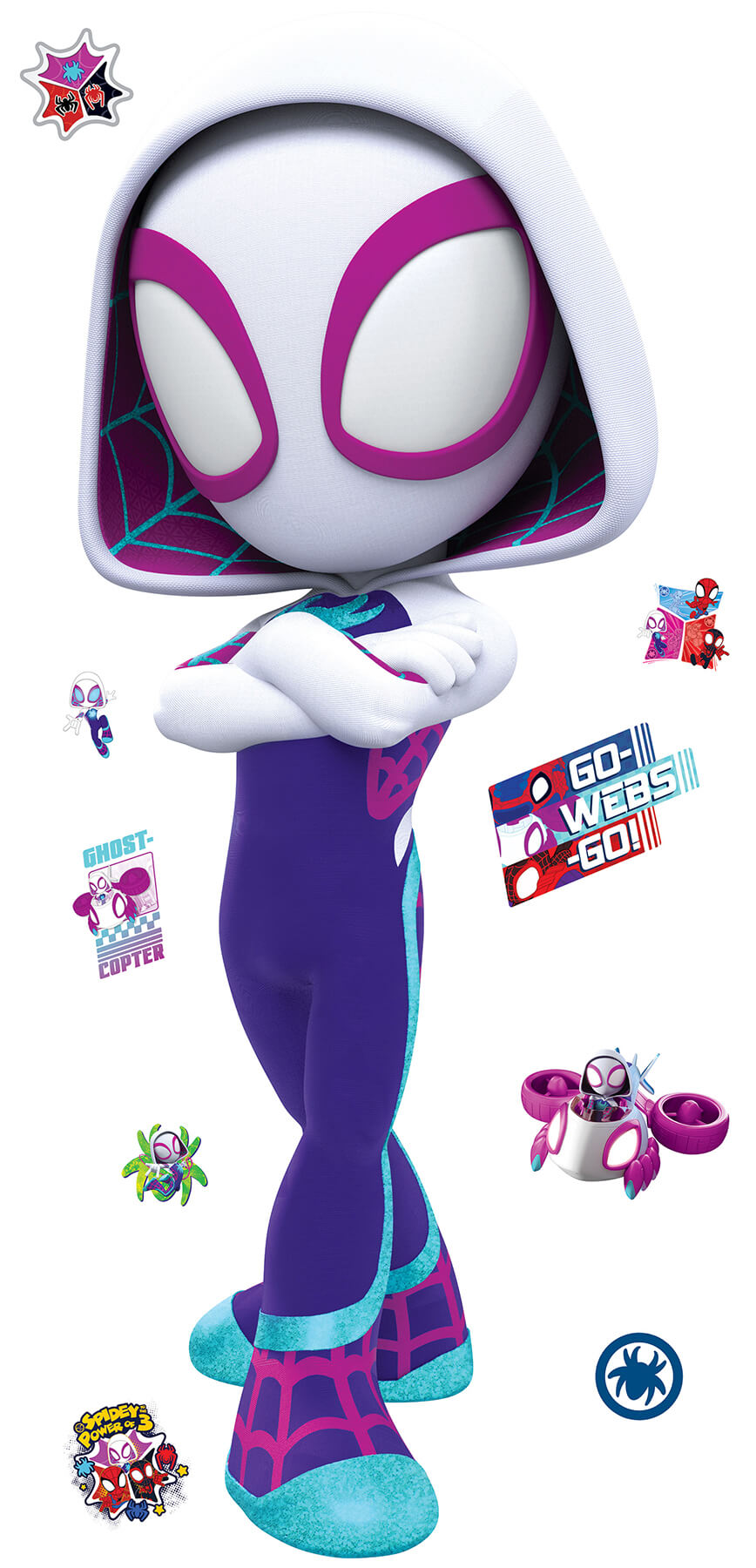 Marvel's Spidey And His Amazing Friends: Ghost Spider Wall Decals
