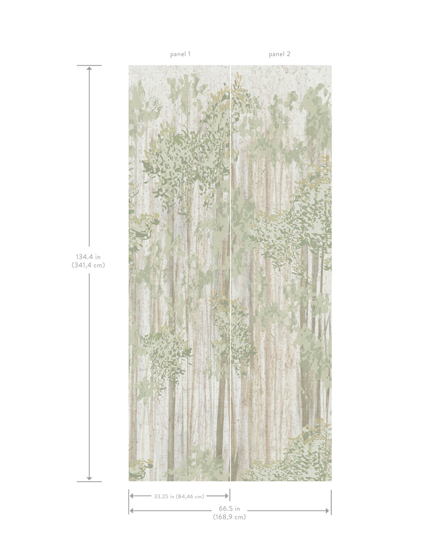 York Wallcoverings. Aspen Grove Forest Mural