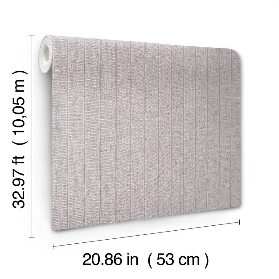 York Wallcoverings. SI26127 - Cording Stripe Dove Grey Wallpaper - by ...