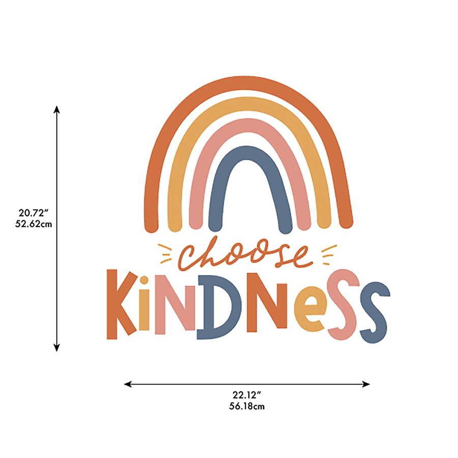 RMK5576GM - Choose Kindness Rainbow Multicolor Wall Quote Decals - by ...