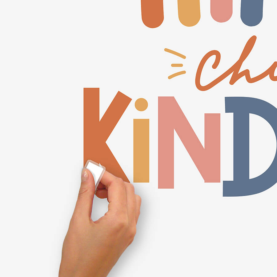RMK5576GM - Choose Kindness Rainbow Multicolor Wall Quote Decals - by ...