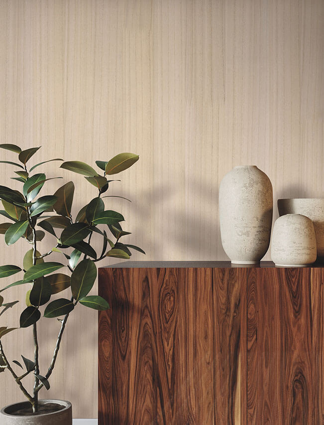York Wallcoverings. GRL88414 - Wood Veneer Beech Wallpaper - by York