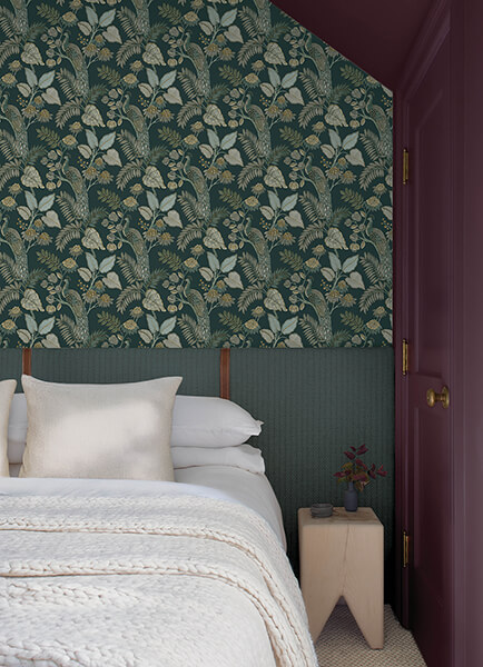 York Wallcoverings. 4173-27645 - Geneva Sea Green Peacock Paradise ...