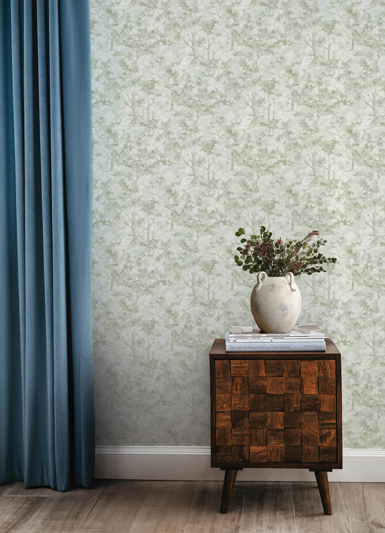 York Wallcoverings. 4169-83109 - Thicket Sage Forest Wallpaper - by ...