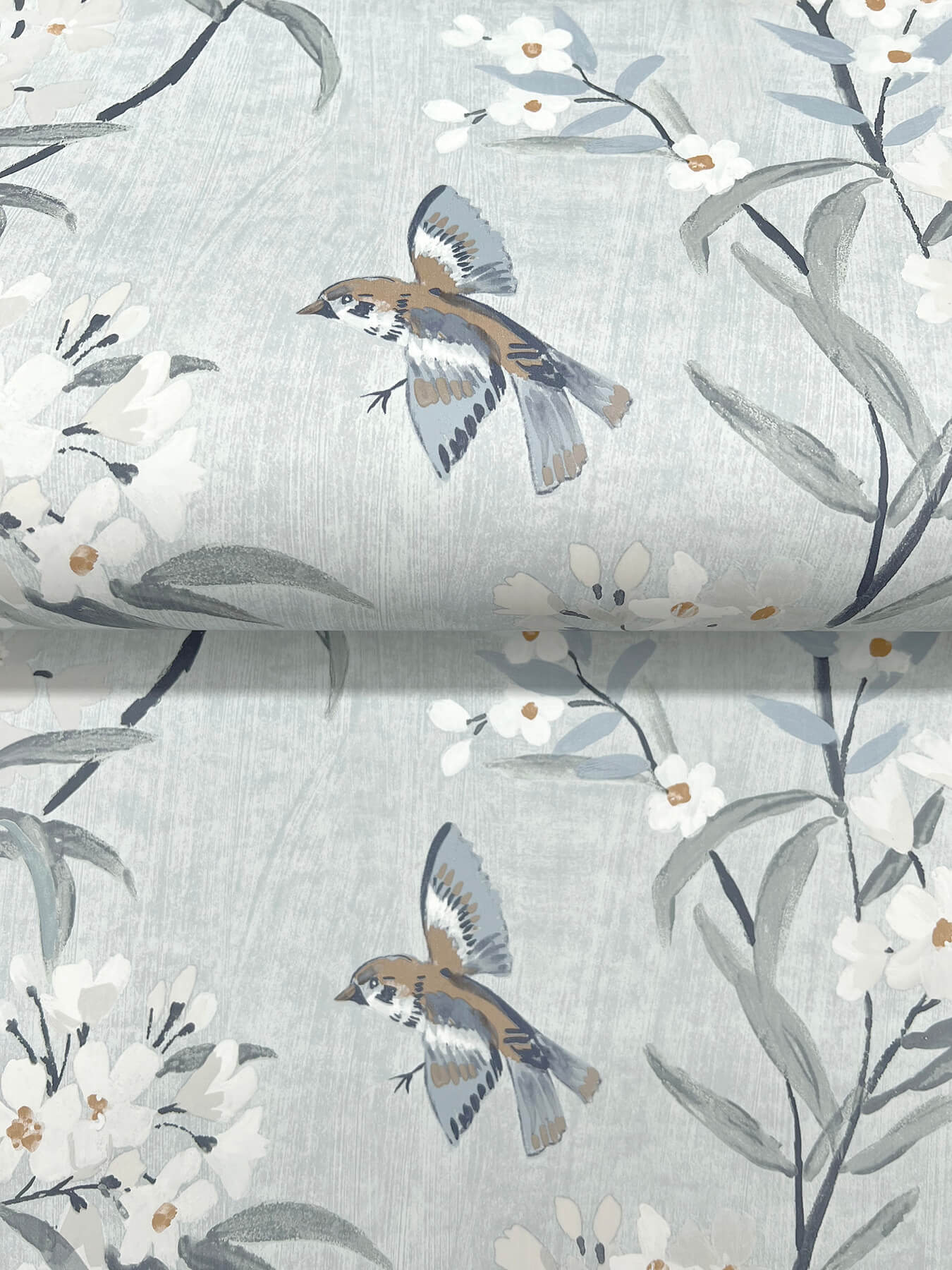York Wallcoverings. 4169-83140 - Tea Olive Light Blue Finch Frolic ...