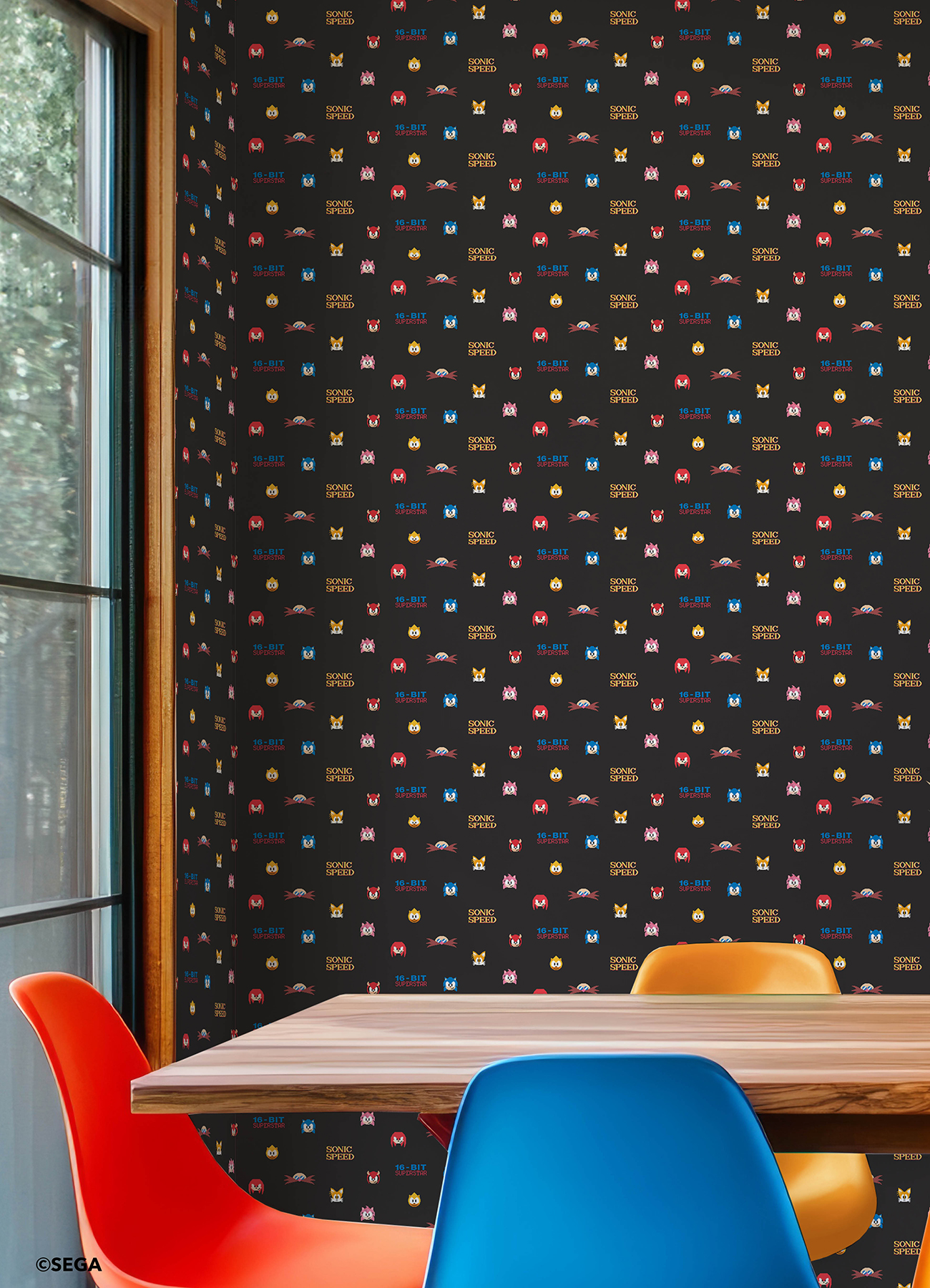 RMWS1333 - Sonic The Hedgehog 16-Bit Superstar Retro Black Peel and ...