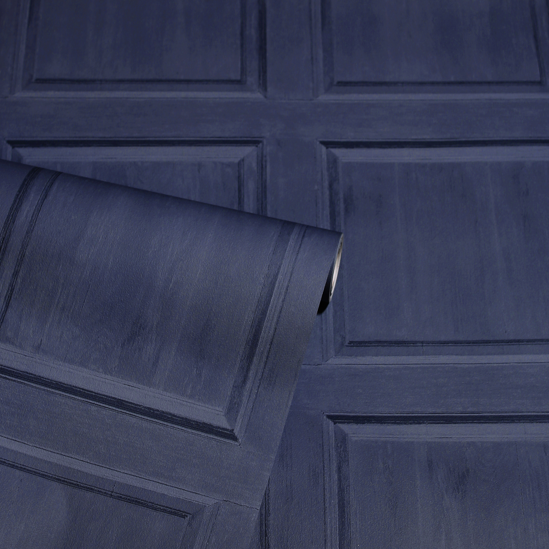 AH909601 - Bellamy Navy Wooden Panel Wallpaper - by Arthouse