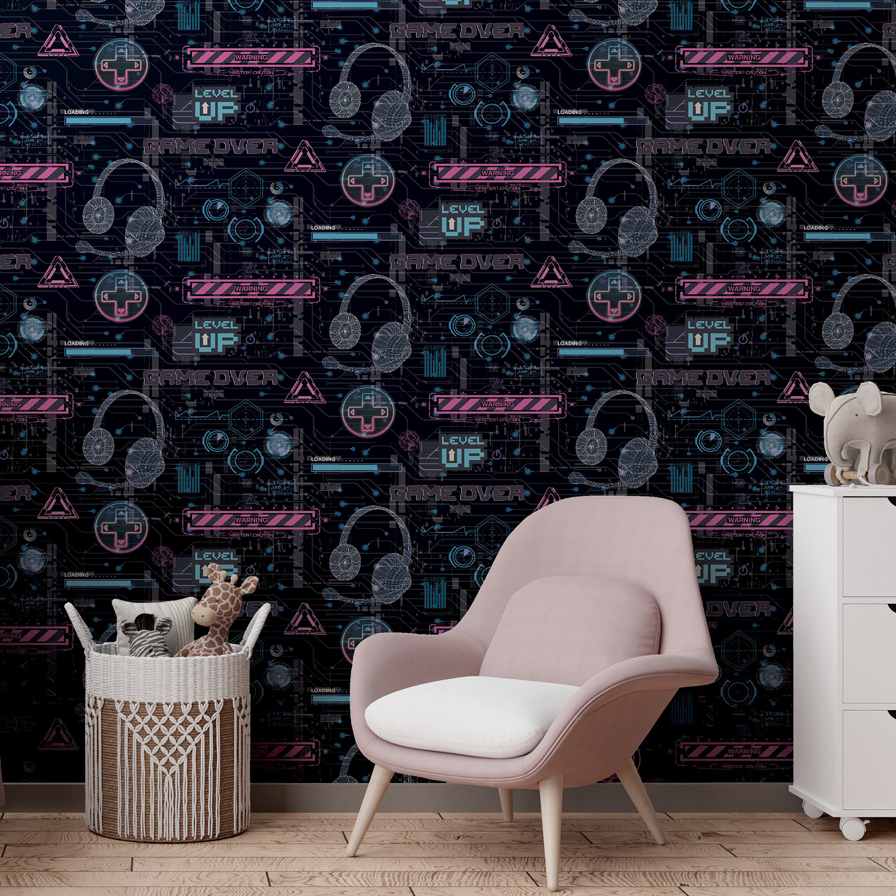 AH923803 - Casper Pink Gamer Wallpaper - by Arthouse