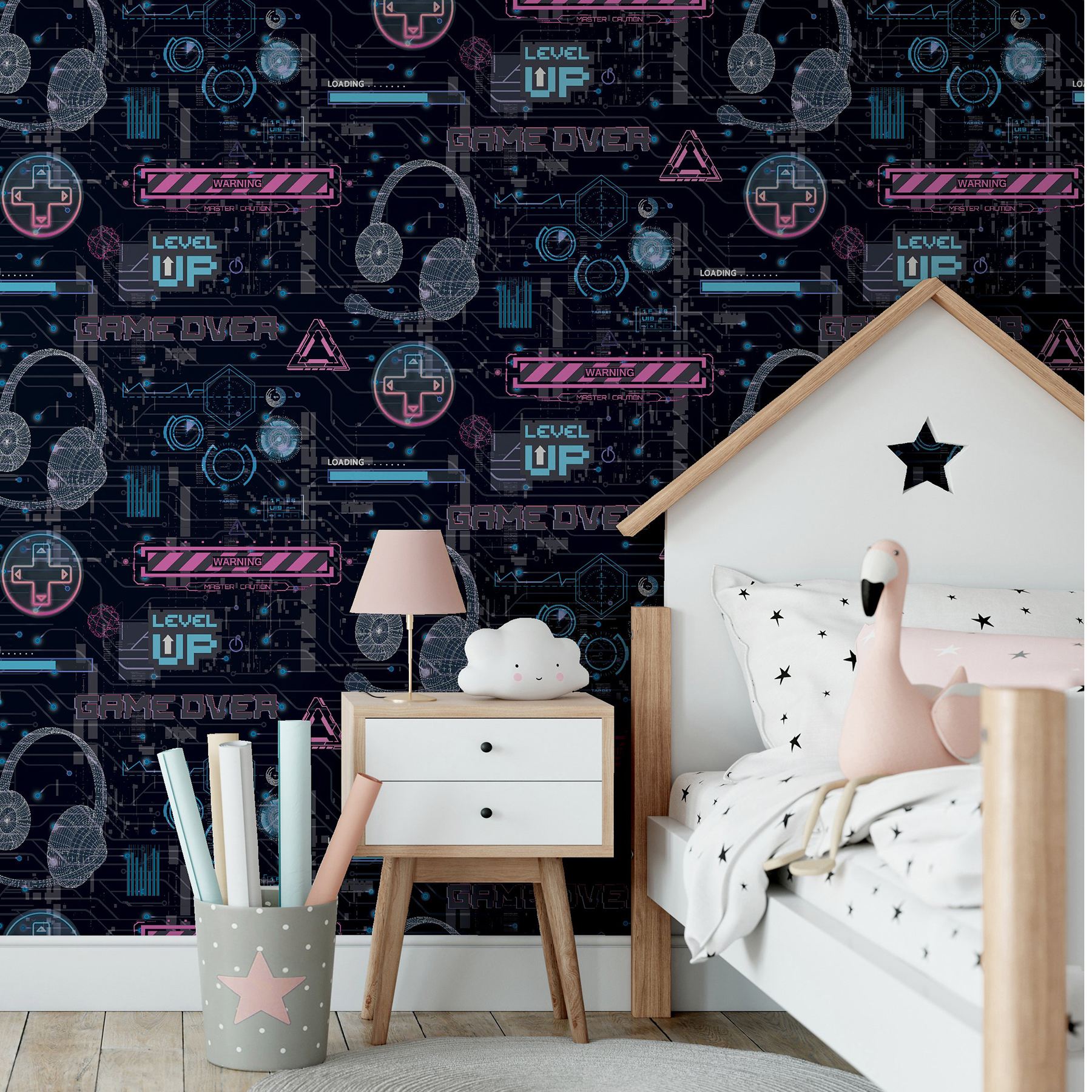 AH923803 - Casper Pink Gamer Wallpaper - by Arthouse