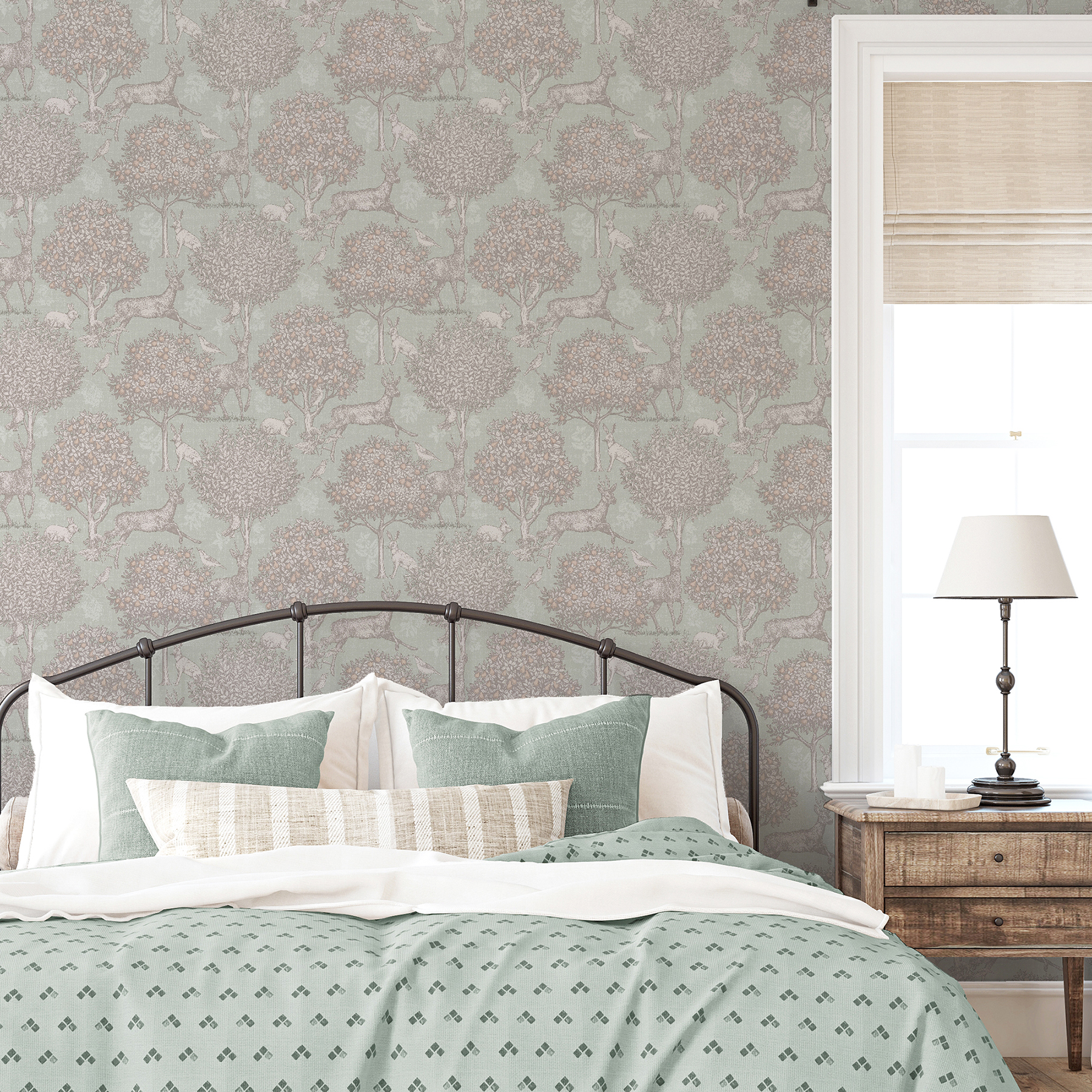 AH924606 - Edson Green Woodlands Wallpaper - by Arthouse