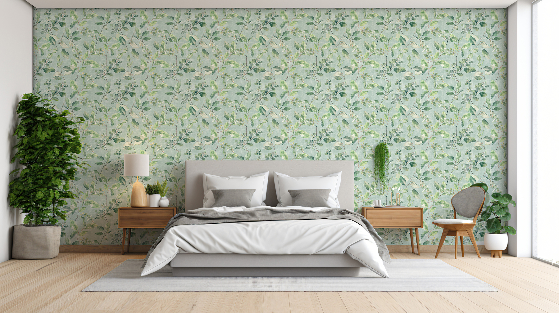 AH925501 - Lucene Green Spring Vines Wallpaper - by Arthouse