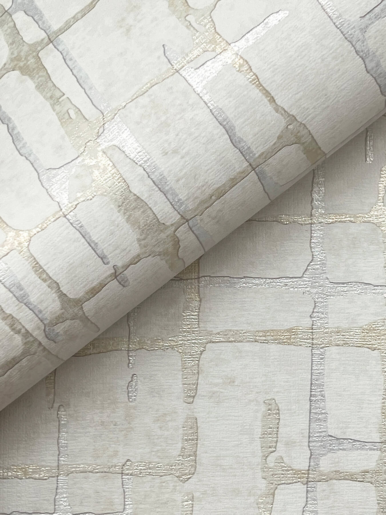 York Wallcoverings. 4195-5358 - Rian Off-White Linear Abstract ...