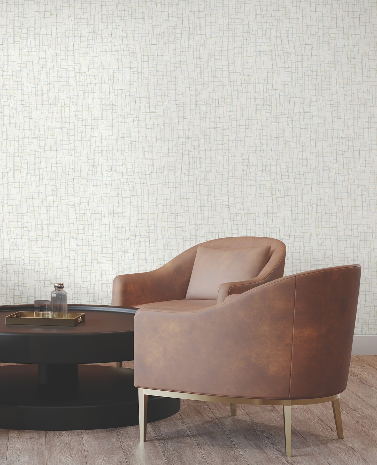 York Wallcoverings. 4195-5358 - Rian Off-White Linear Abstract ...