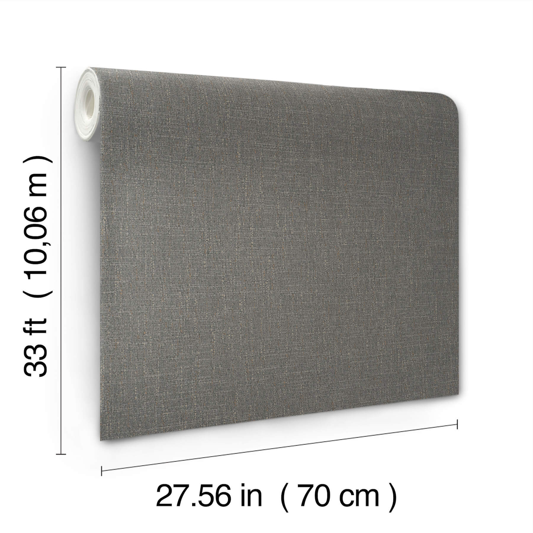 York Wallcoverings. MA34916 - Highland Tweed Charcoal Faux Fabric ...
