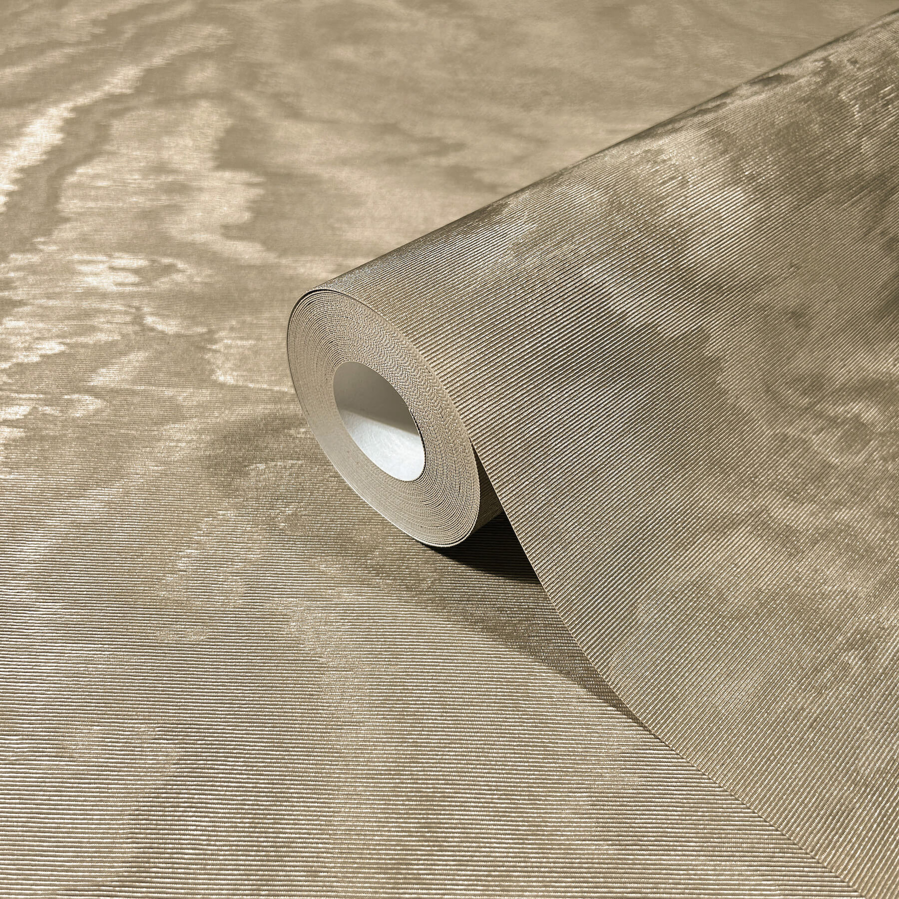 York Wallcoverings. MA34922 - Shimmering Moire Taupe Textured Wallpaper ...
