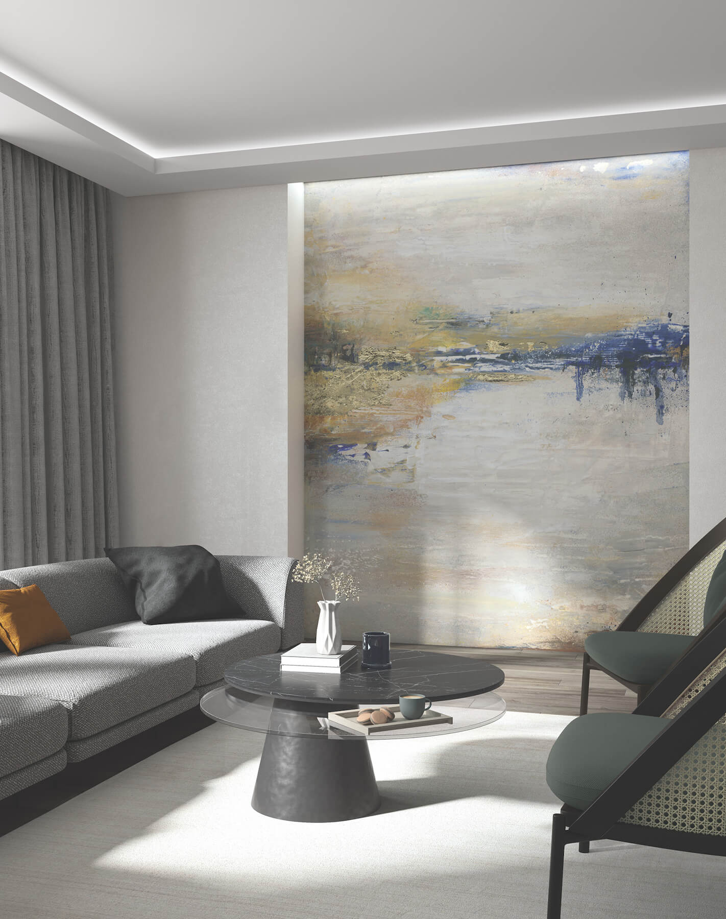 York Wallcoverings. MA35499M - Crystal Lake Wall Mural - by Antonina Vella