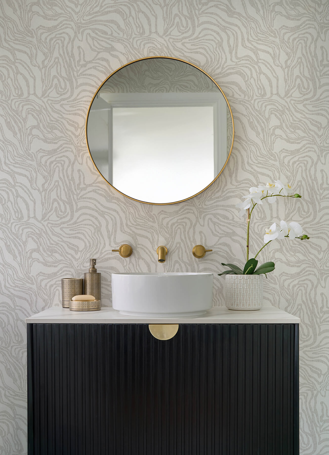 York Wallcoverings. 4177-27706 - Massar Taupe Modern Marbled Wallpaper ...