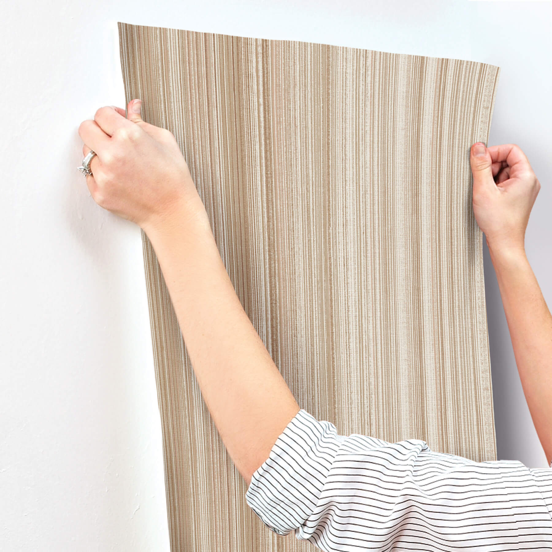 York Wallcoverings. 4177-27745 - Elan Blush Ombre Stripe Wallpaper - by ...