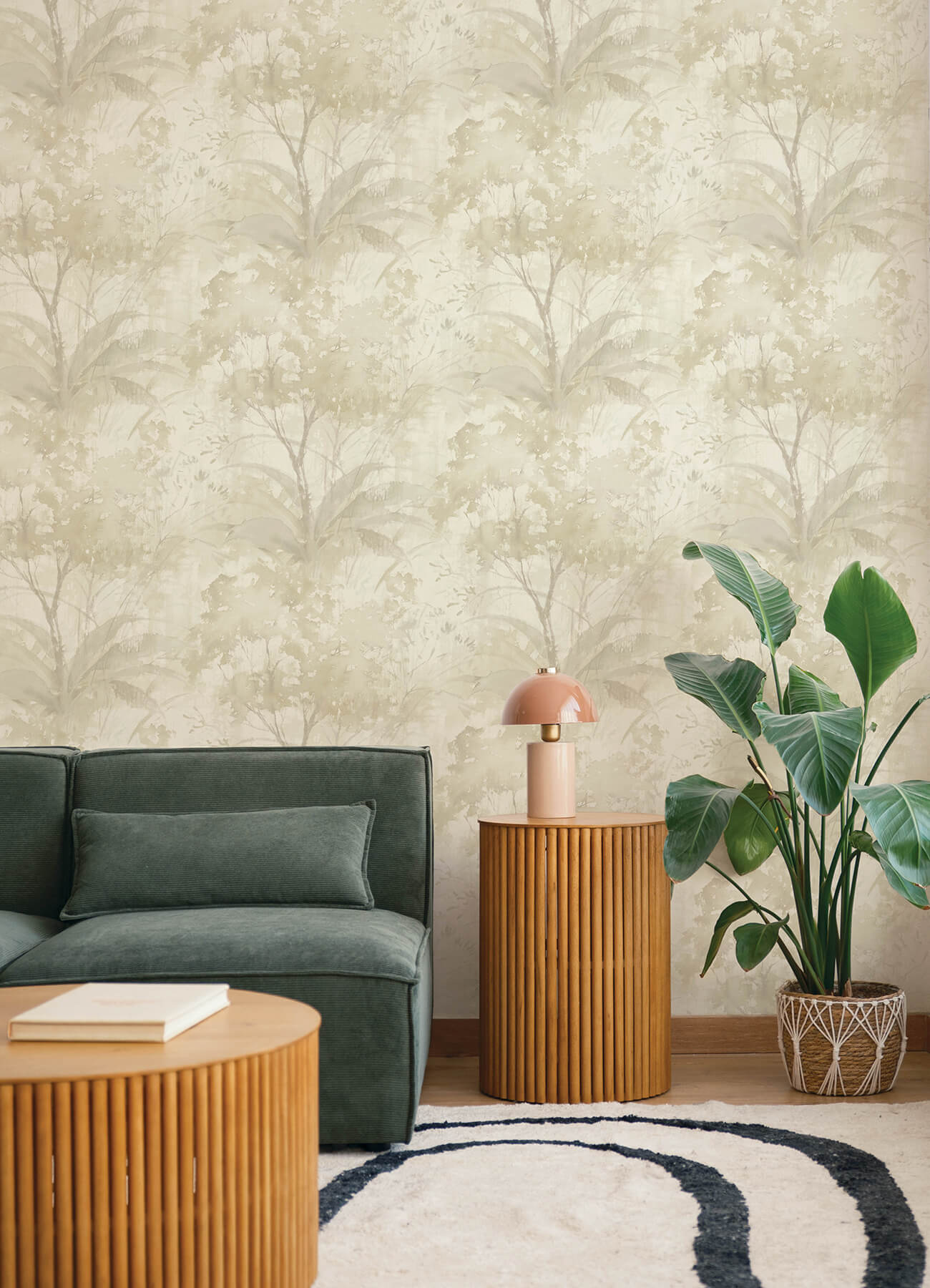 4177-27752 - Mistwood Beige Forest Wallpaper - by A-Street Prints