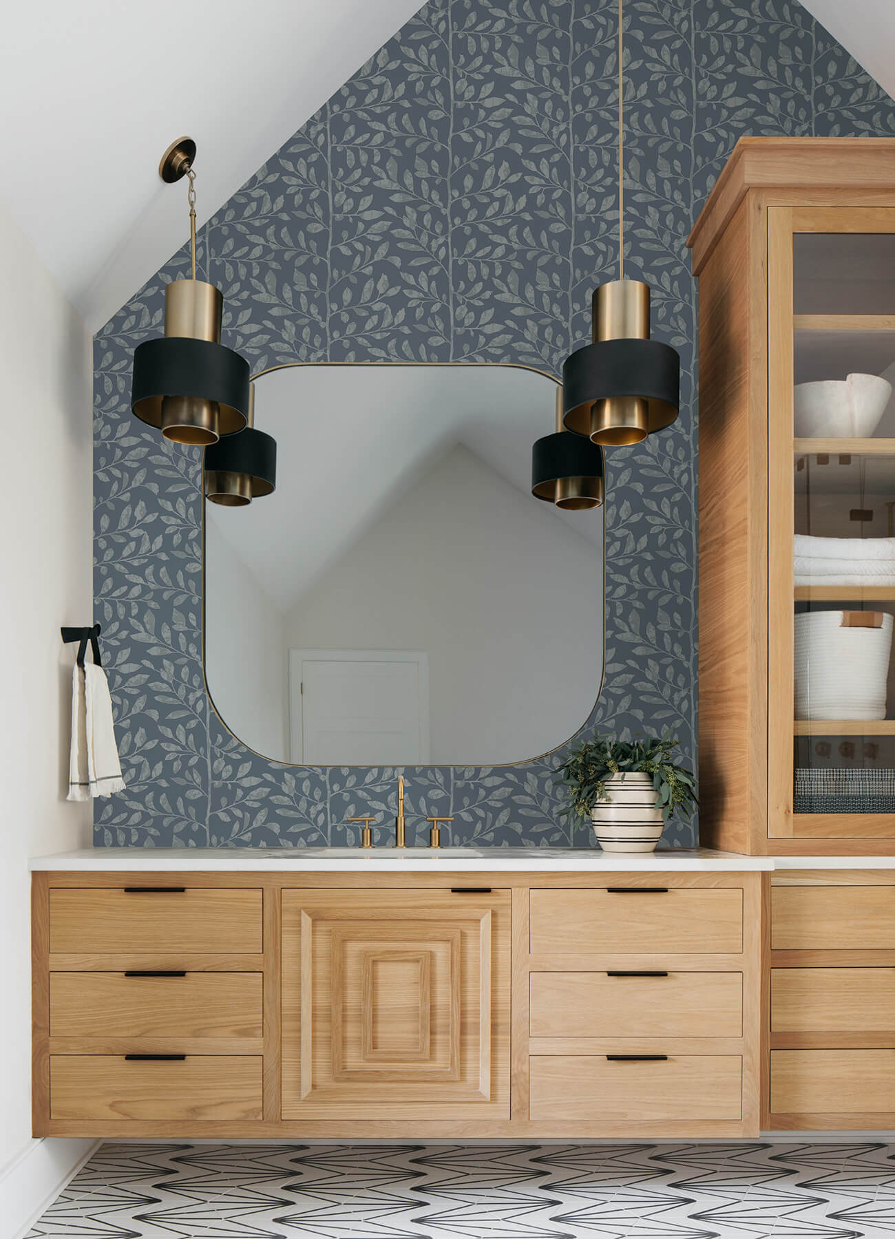 4177-83309 - Sagecrest Blue Sapling Wallpaper - by A-Street Prints