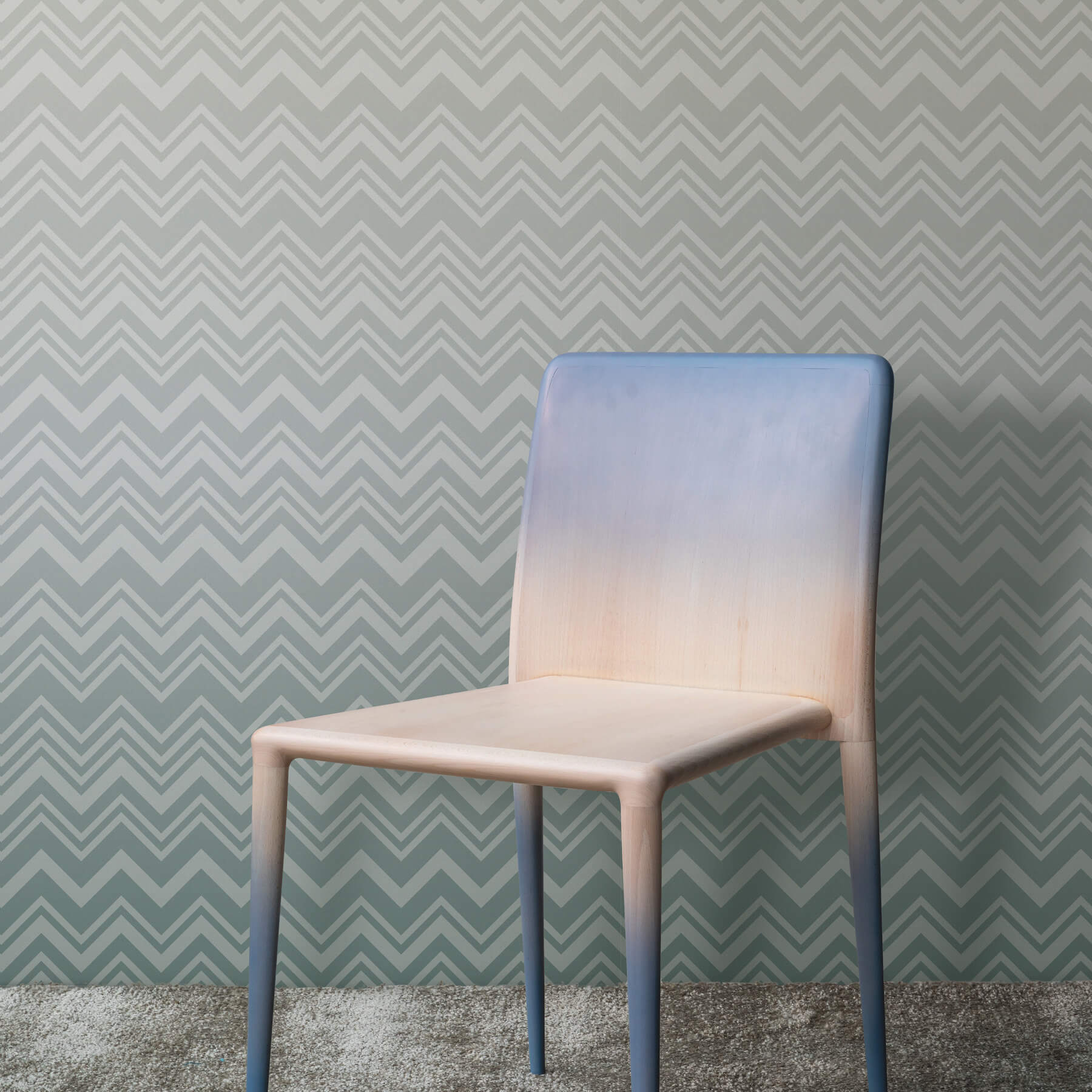 York Wallcoverings. MI10393 - Iconic Shades Blue Wallpaper - by Missoni