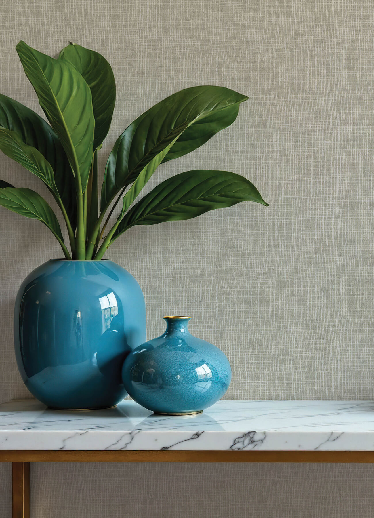 4193-7402 - Alba Grey Open Weave Wallpaper - by A-Street Prints