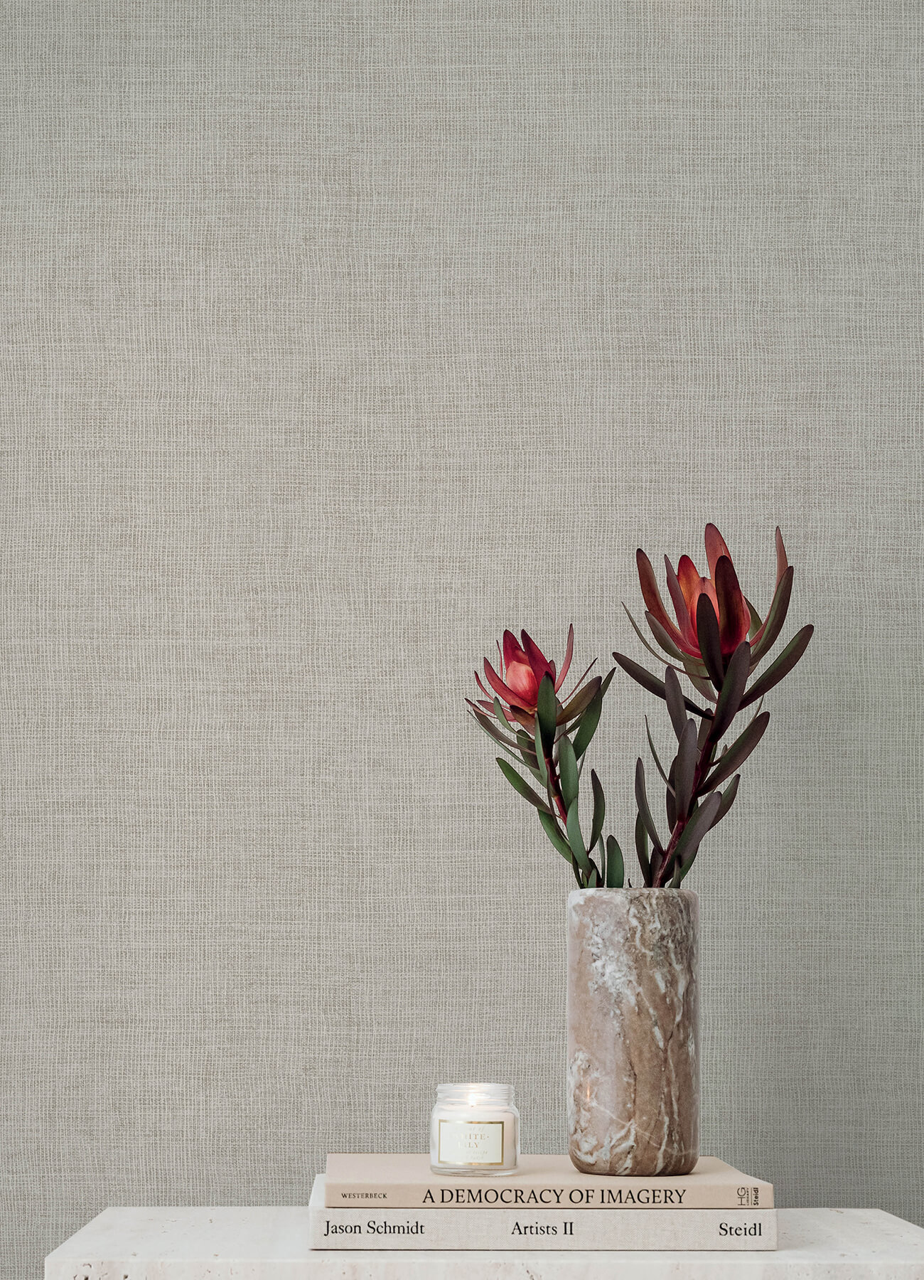 4193-7403 - Alba Beige Open Weave Wallpaper - by A-Street Prints