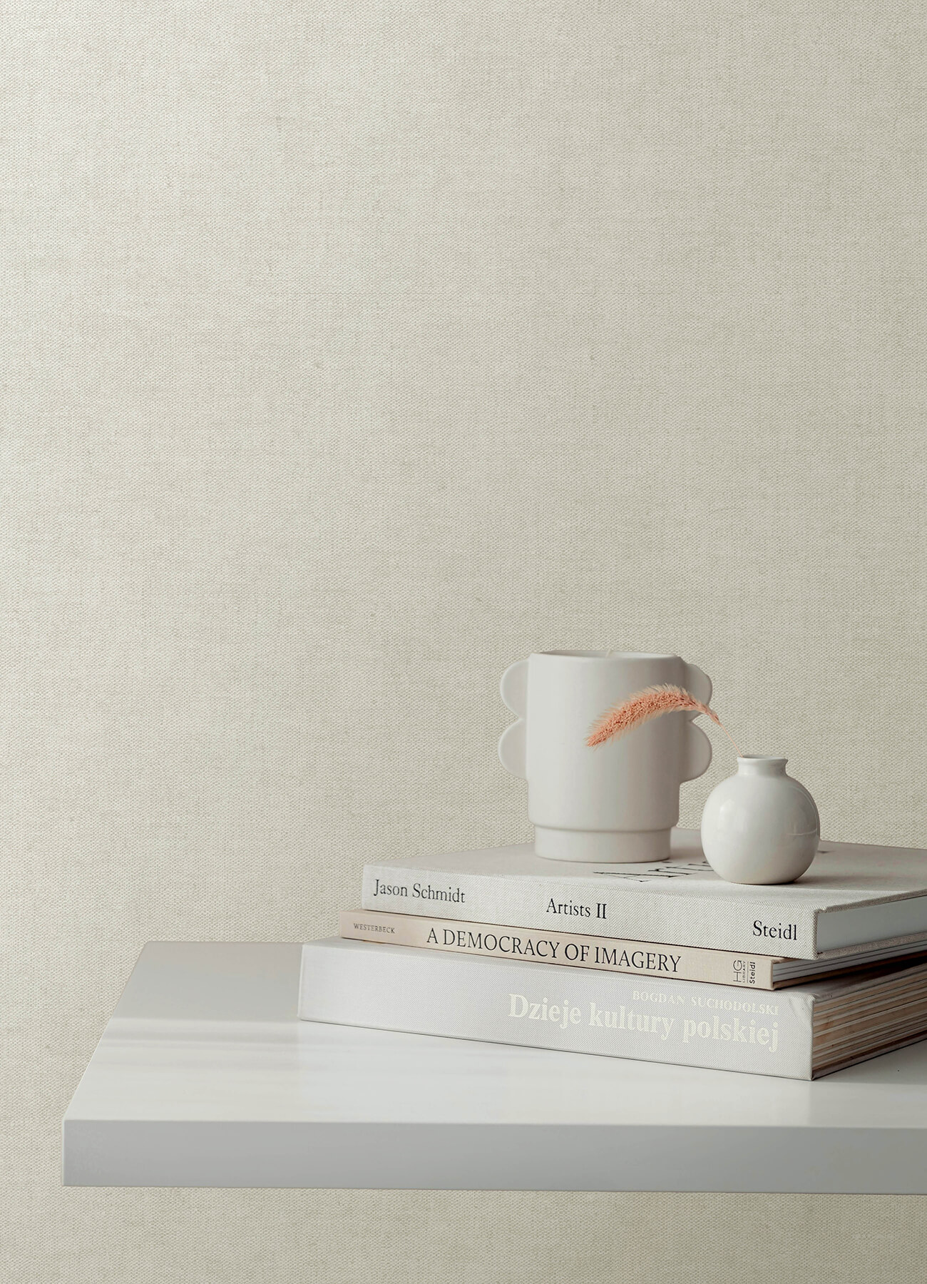 4193-7420 - Nuovo Off-White Faux Linen Wallpaper - by A-Street Prints