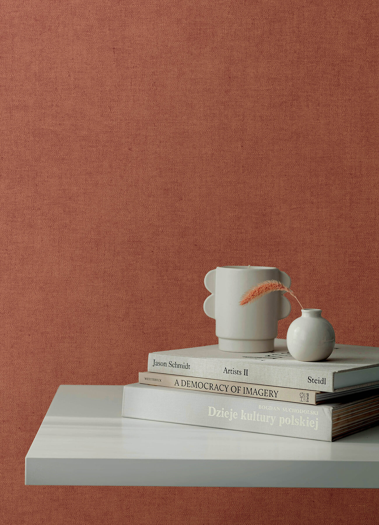 4193-7429 - Nuovo Rust Faux Linen Wallpaper - by A-Street Prints