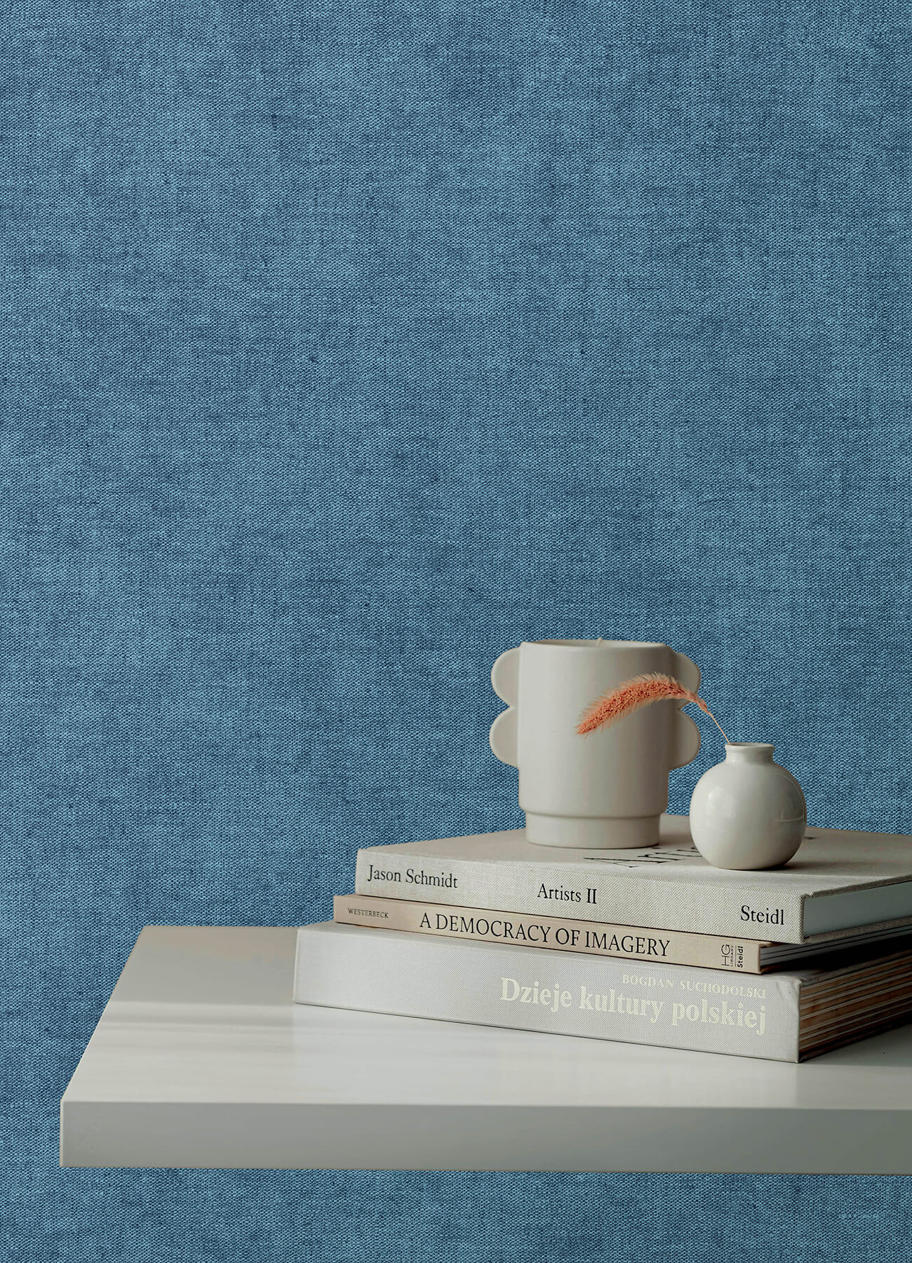 4193-7434 - Nuovo Denim Faux Linen Wallpaper - by A-Street Prints