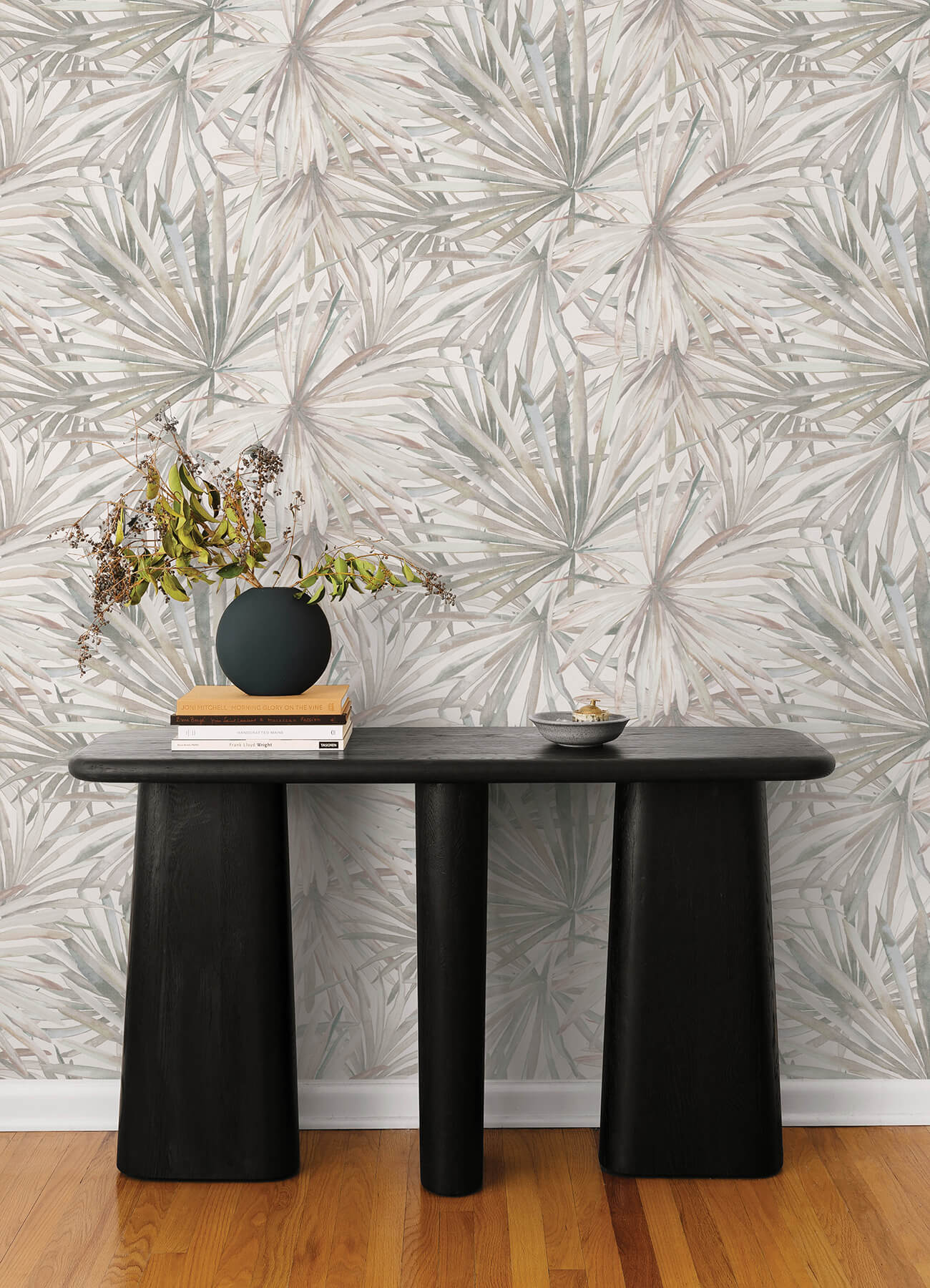 4193-7450 - Corifa Cream Palm Leaf Wallpaper - by A-Street Prints