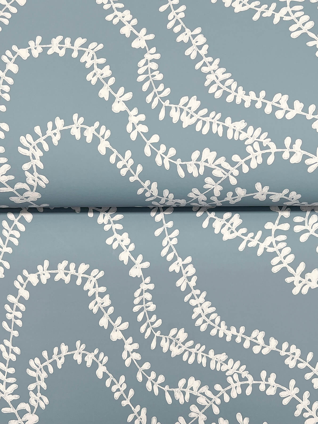 York Wallcoverings. VR1516 - String of Pearls Denim Vine Wallpaper - by ...