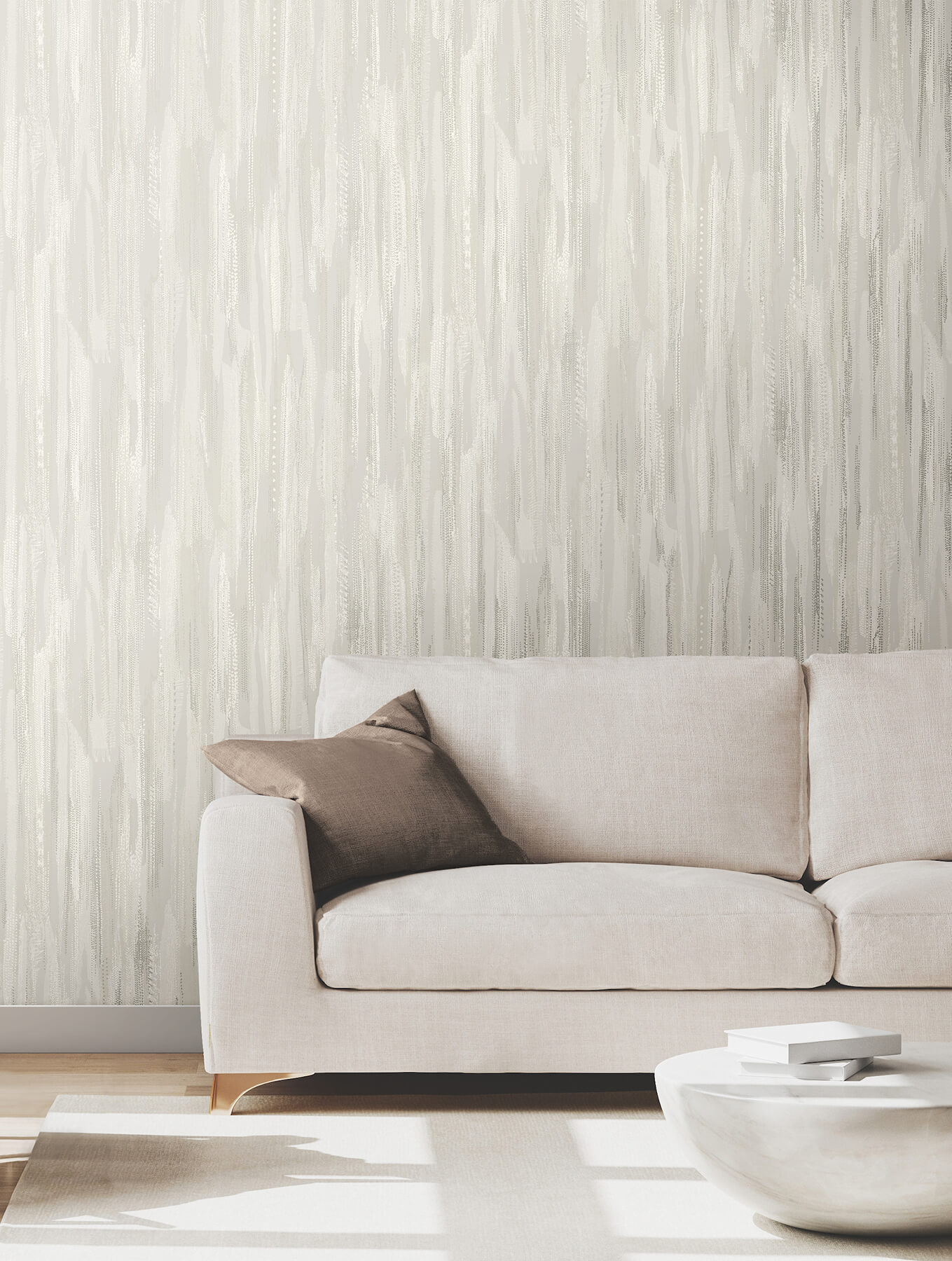York Wallcoverings. VR1525 - Tribeca Dove Texture Stripe Wallpaper - by ...