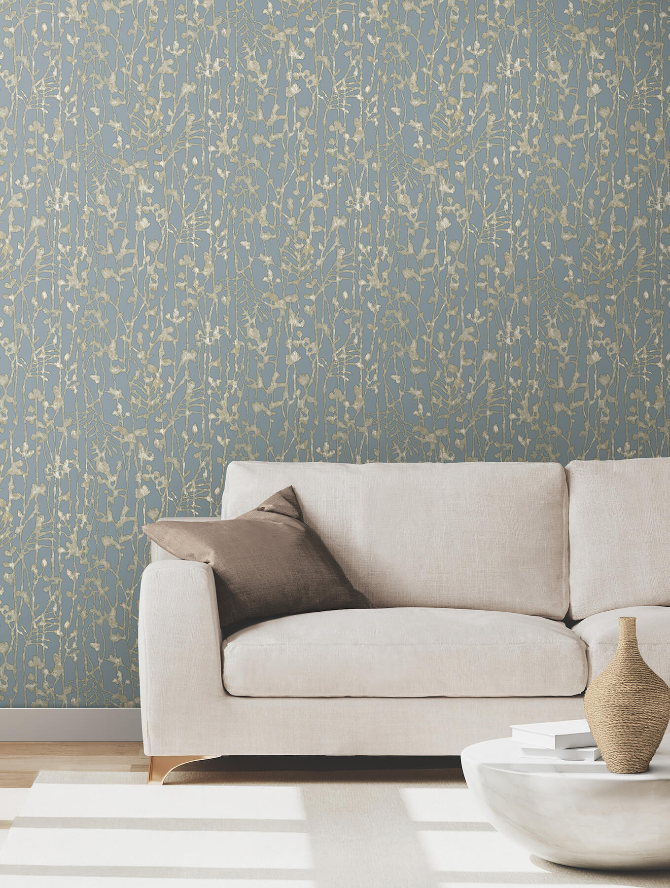 York Wallcoverings. VR1557 - Filigree Light Blue Abstract Wallpaper ...