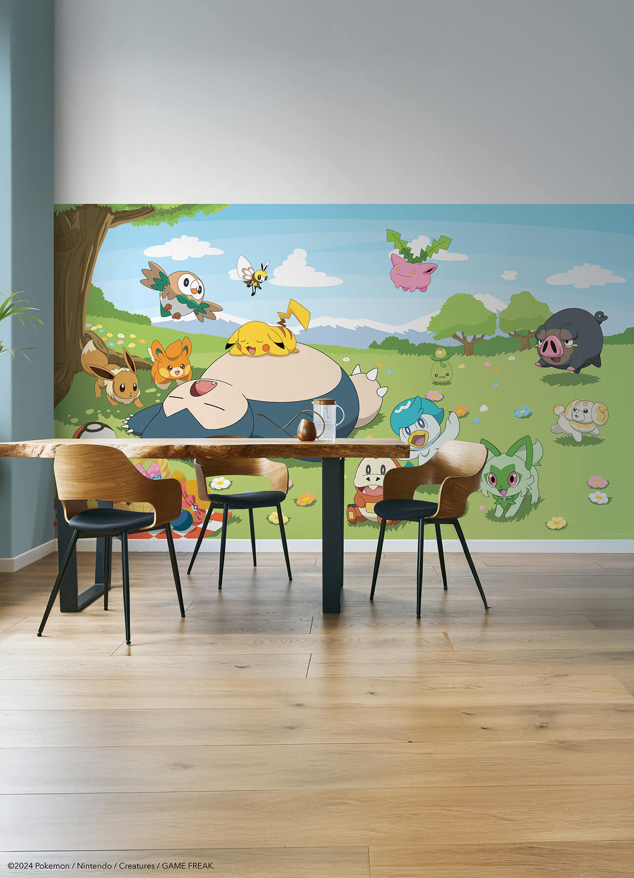 RMM1341 - Pokémon Picinic Peel and Stick Mural - by Roommates