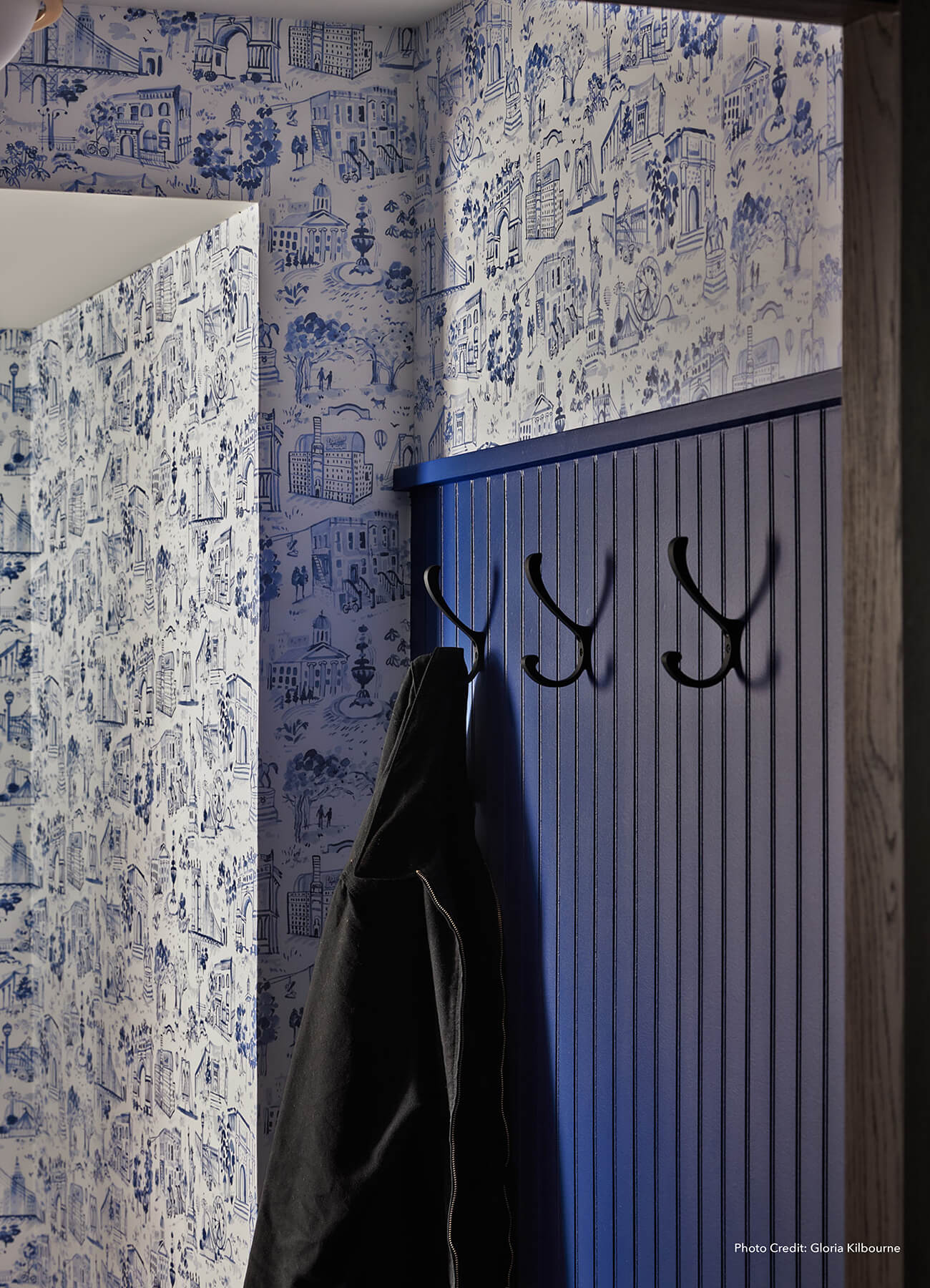 BBS6544 - Toile de New York Navy Peel and Stick Wallpaper - by ...